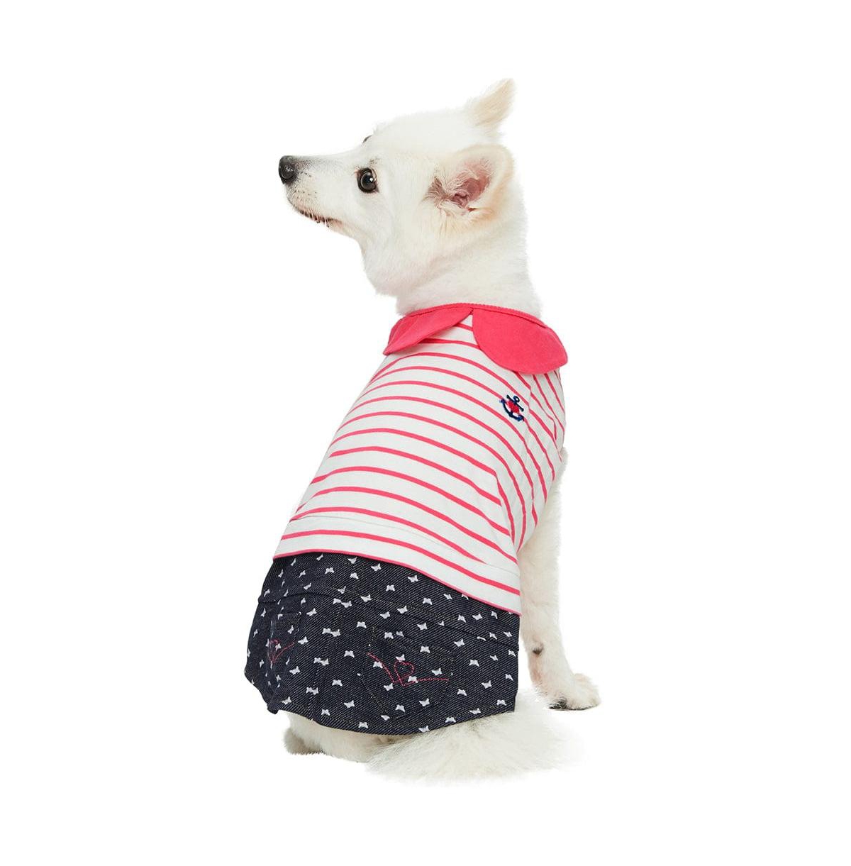 Click here for Dogs & Cats & Co. Striped Sailor Dog Dress with De... prices