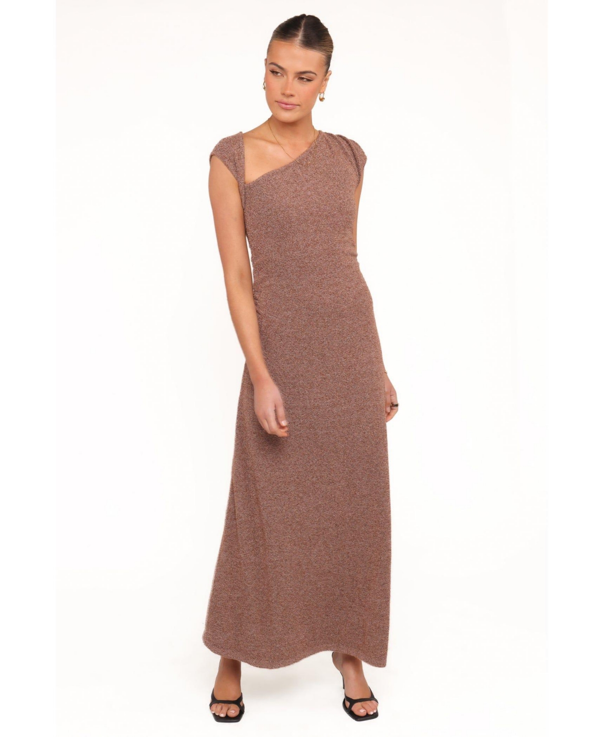 Click here for Petal and Pup Womens Talisa Midi Dress - Brown mar... prices