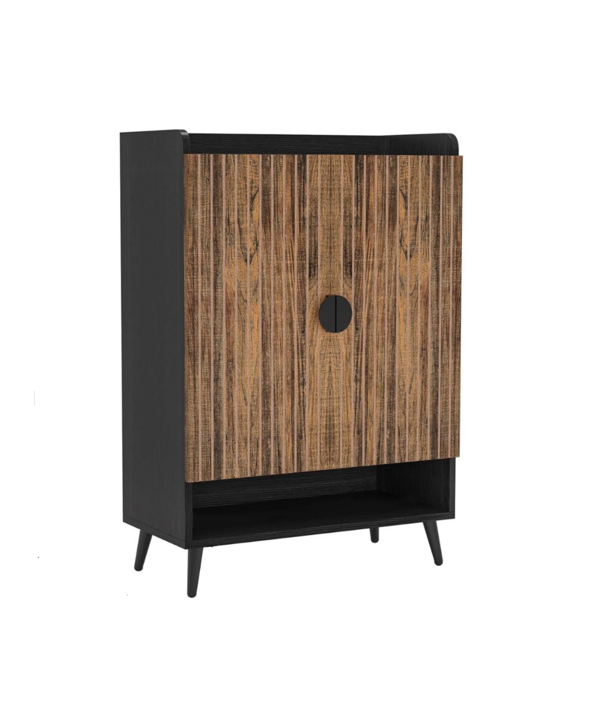 Click here for Shoe Storage Cabinet with Two Doors and Shelf - Br... prices