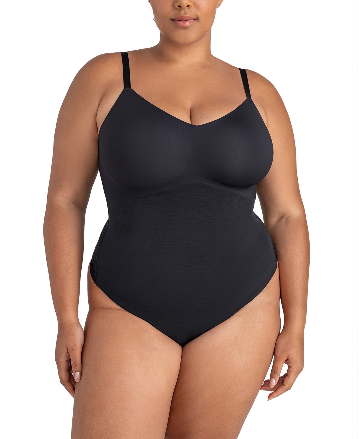 Click here for Honeylove Plus Size Cami Thong Shapewear Bodysuit... prices