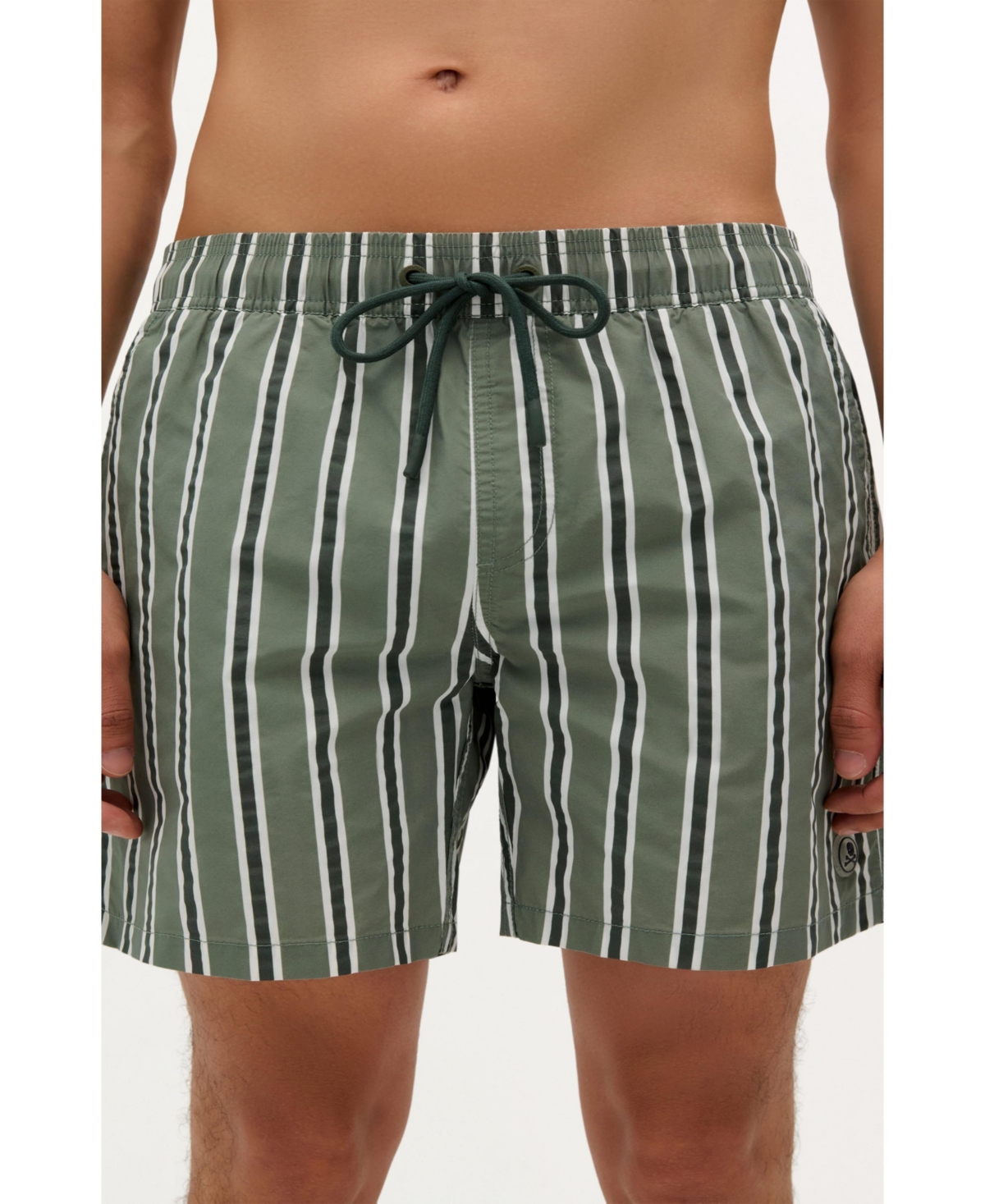 Click here for Scalpers Mens Stripes Swimsuit - Green prices