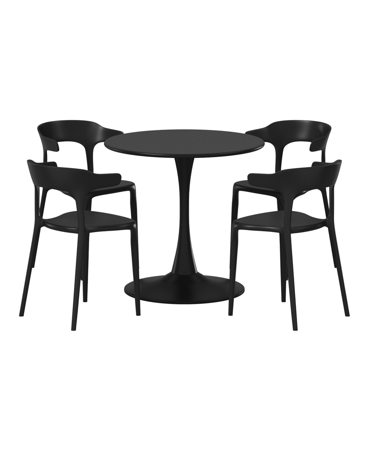 Click here for WestinTrends 5-Piece Outdoor Metal Patio Dining Ta... prices