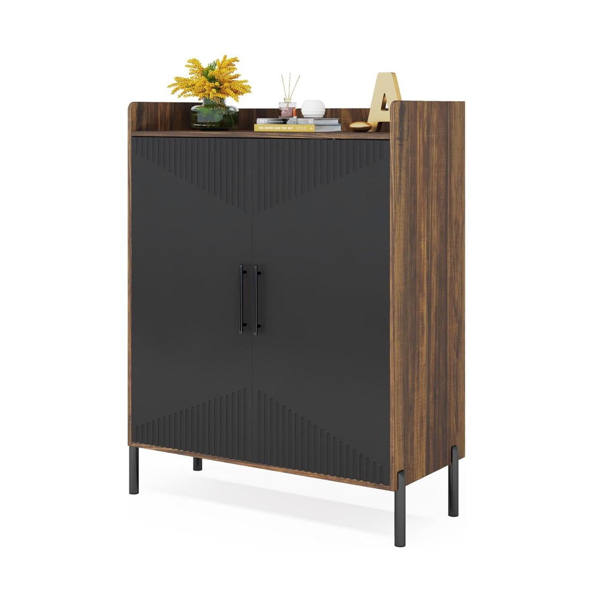 Click here for Slickblue Narrow Shoe Cabinet with Doors for Compa... prices