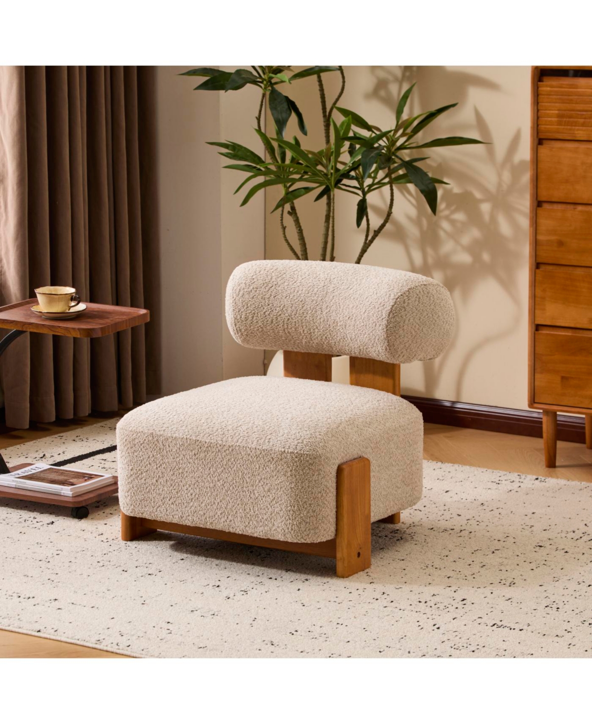 Click here for Streamdale Furniture Modern Boucle Lounge Chair wi... prices