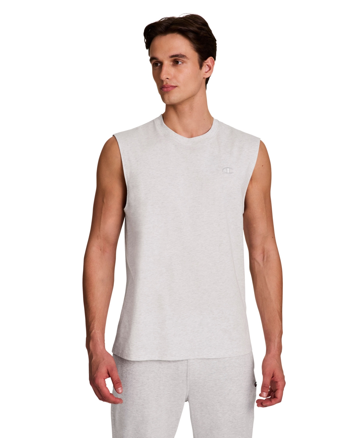 Click here for Champion Mens Jersey Muscle Tank - Platinum Silver... prices