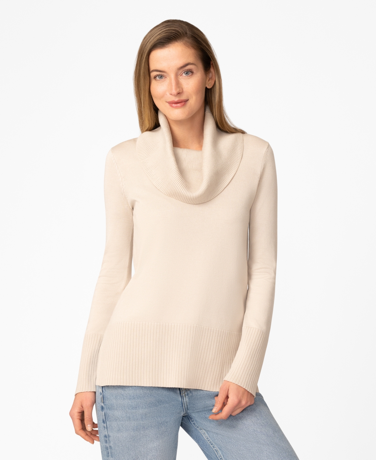 Click here for Melissa Paige Womens Rib Cowl Neck Tunic Sweater -... prices