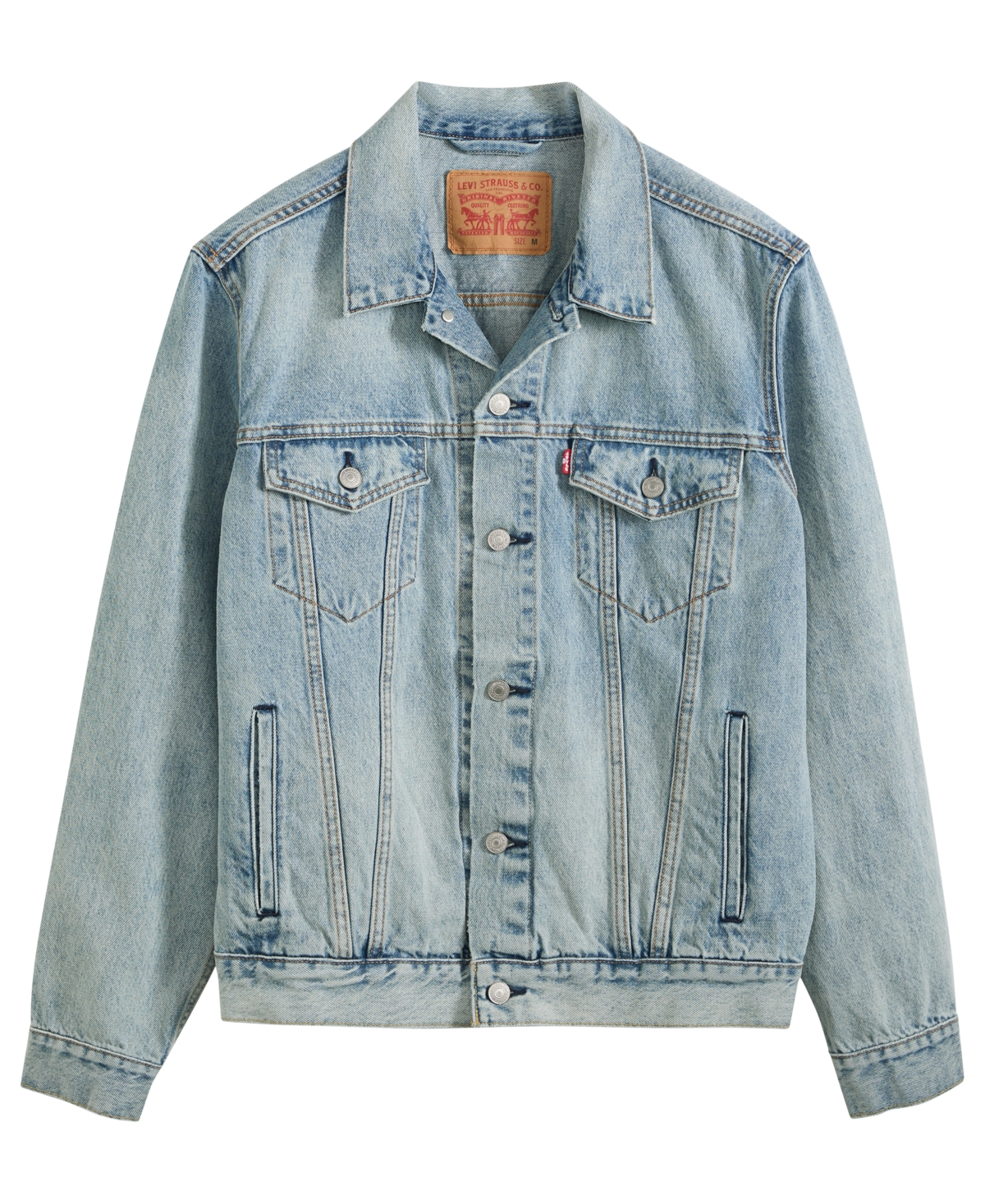 Click here for Levis Mens Regular Fit Non-Stretch Denim Trucker J... prices