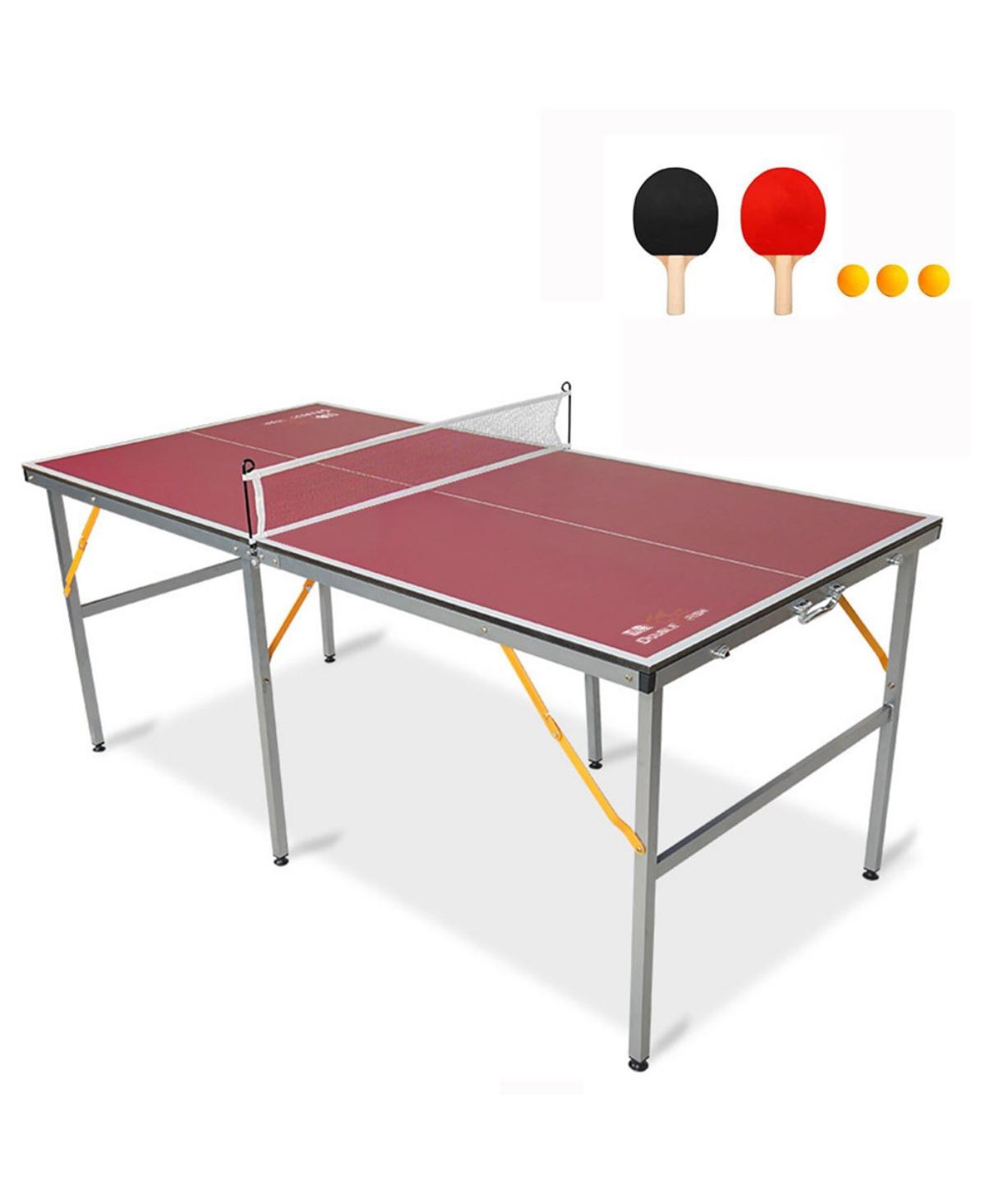 Click here for Rbied 6FT Foldable Red Mdf Ping Pong Table  Portab... prices