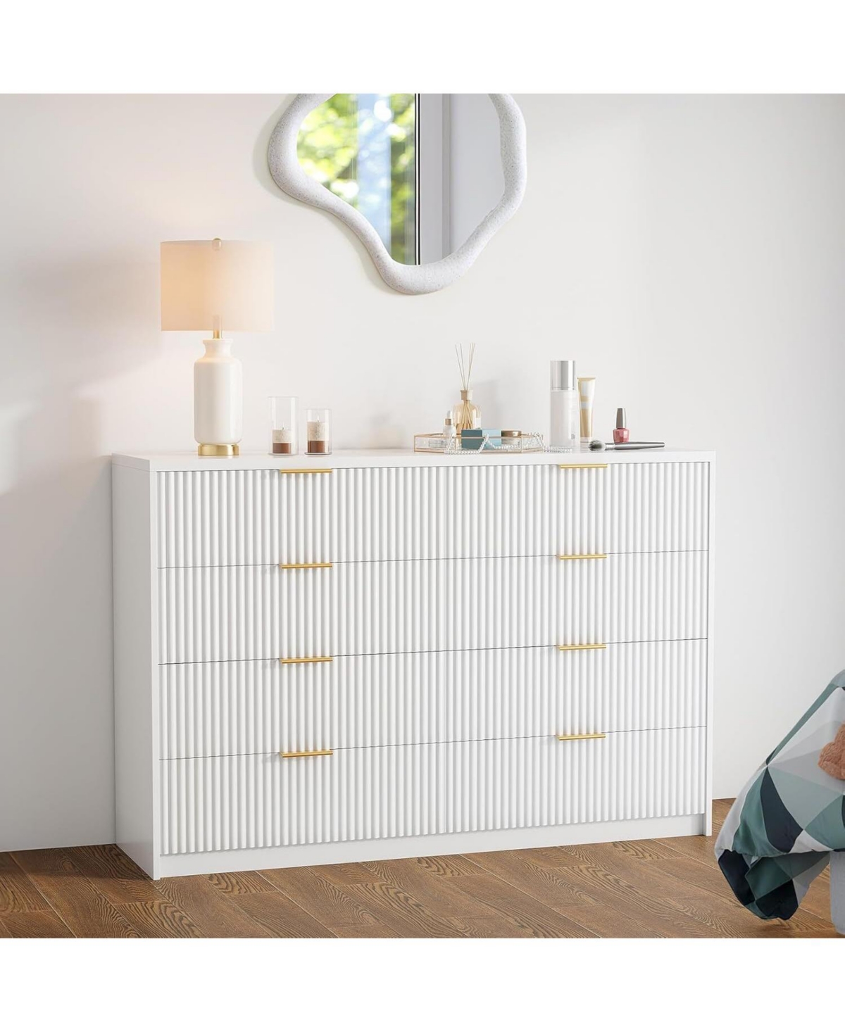 Click here for gaomon 8 Drawer Fluted Dresser for Bedroom  55... prices