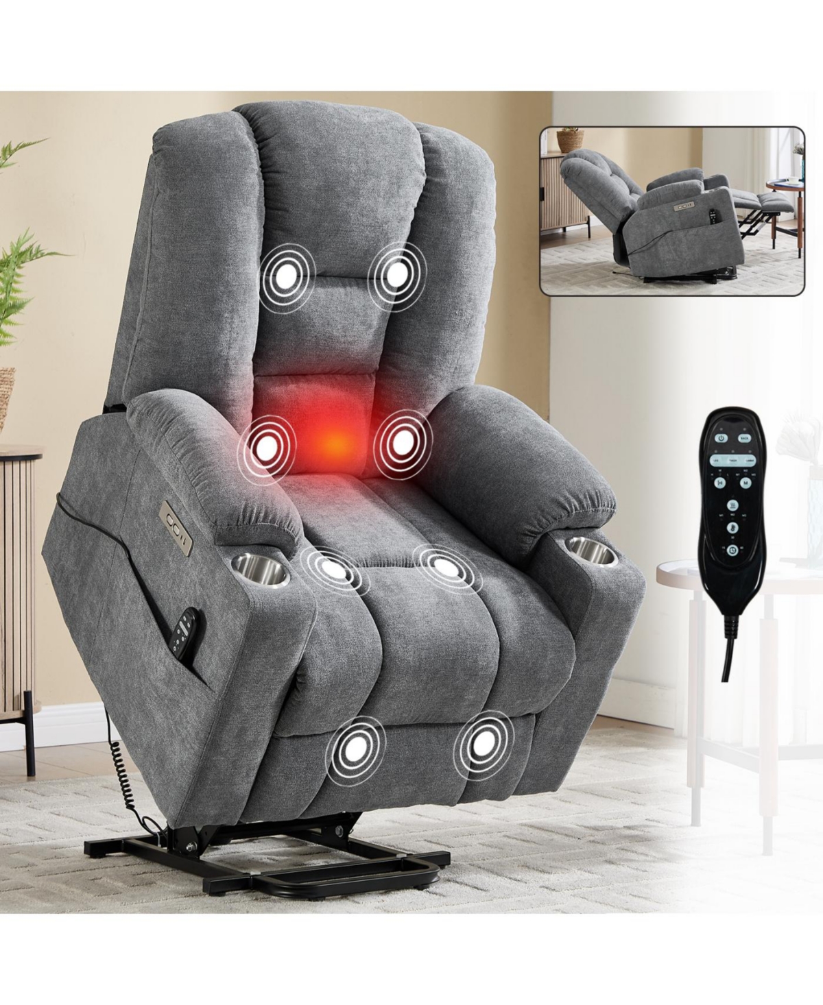 Click here for Streamdale Furniture Lift Recliner Chair with Mass... prices