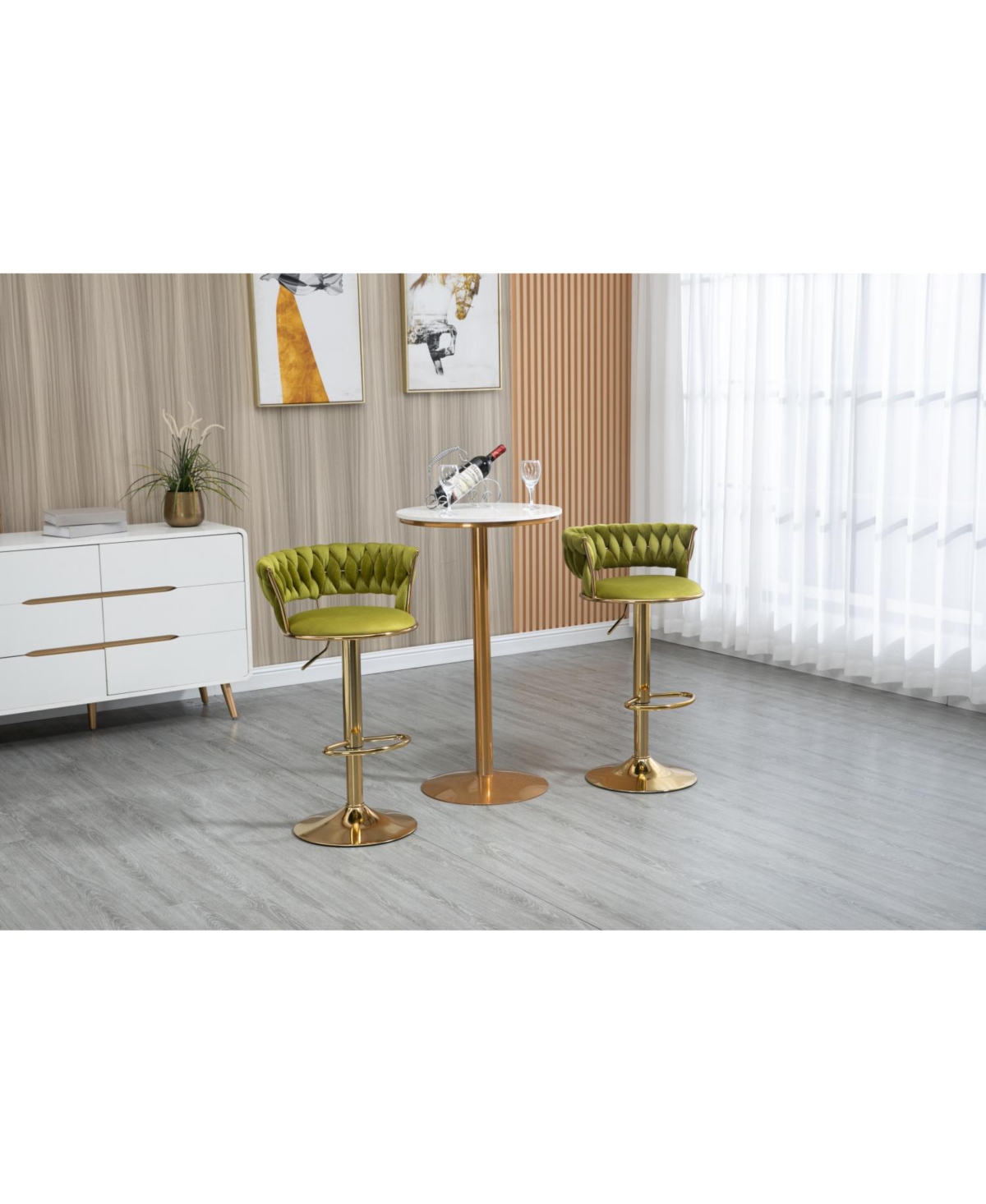 Click here for Streamdale Furniture Swivel Bar Stools Set of 2 Ad... prices