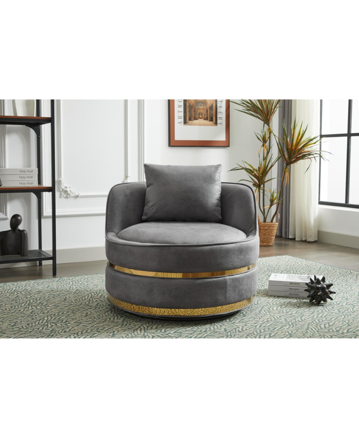 Click here for Streamdale Furniture Swivel Accent Chair  Faux Lea... prices