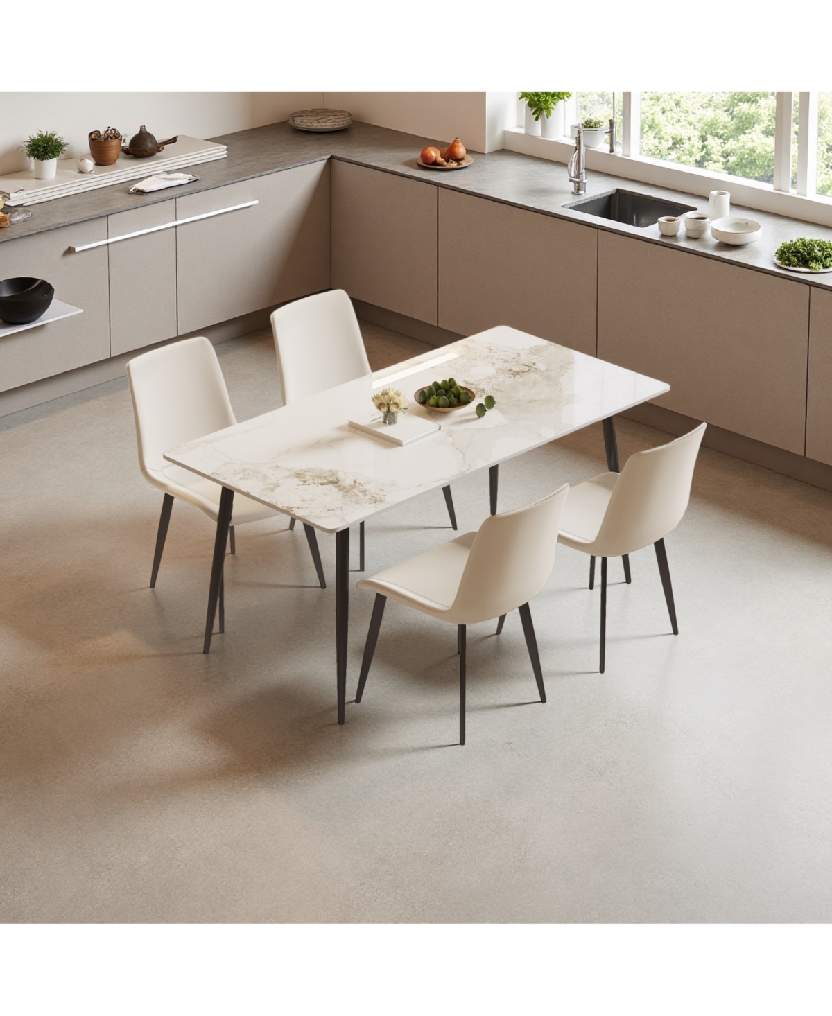 Click here for Streamdale Furniture Sintered Stone Dining Table w... prices