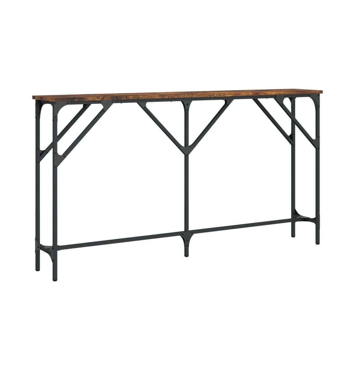 Click here for vidaXL Console Table Smoked oak Engineered wood 55... prices
