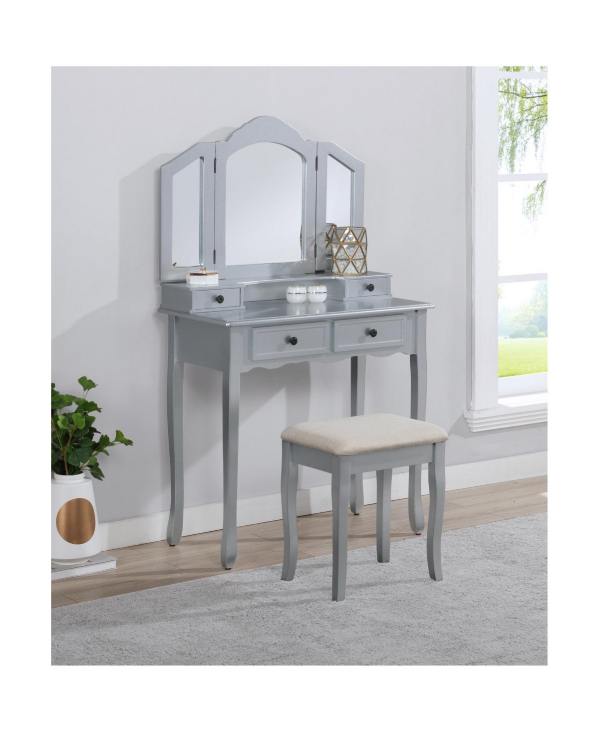 Click here for Streamdale Furniture Sanlo Wooden Vanity Make Up T... prices