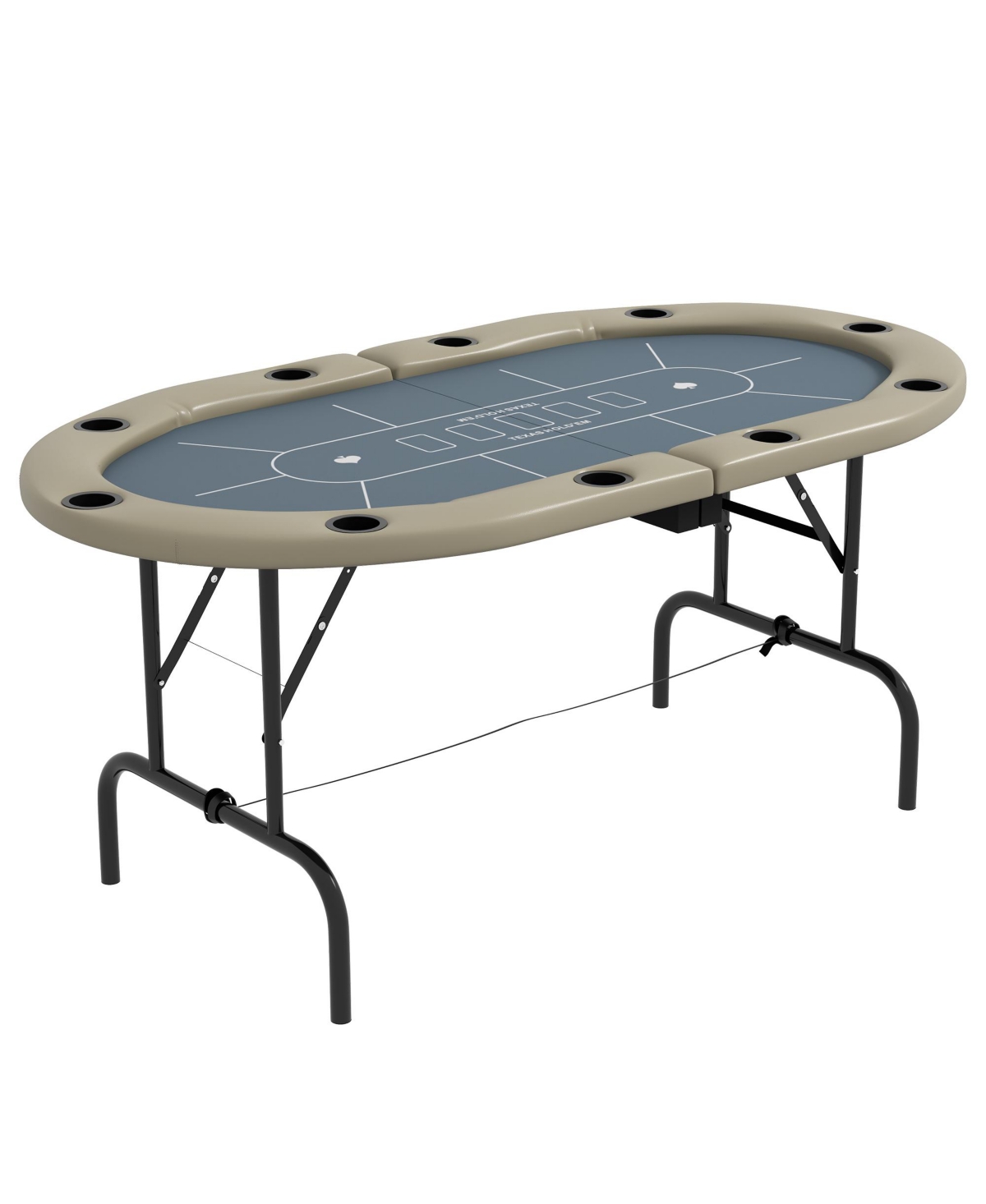 Click here for Flynama 70" Oval Foldable Poker Table with Cu... prices