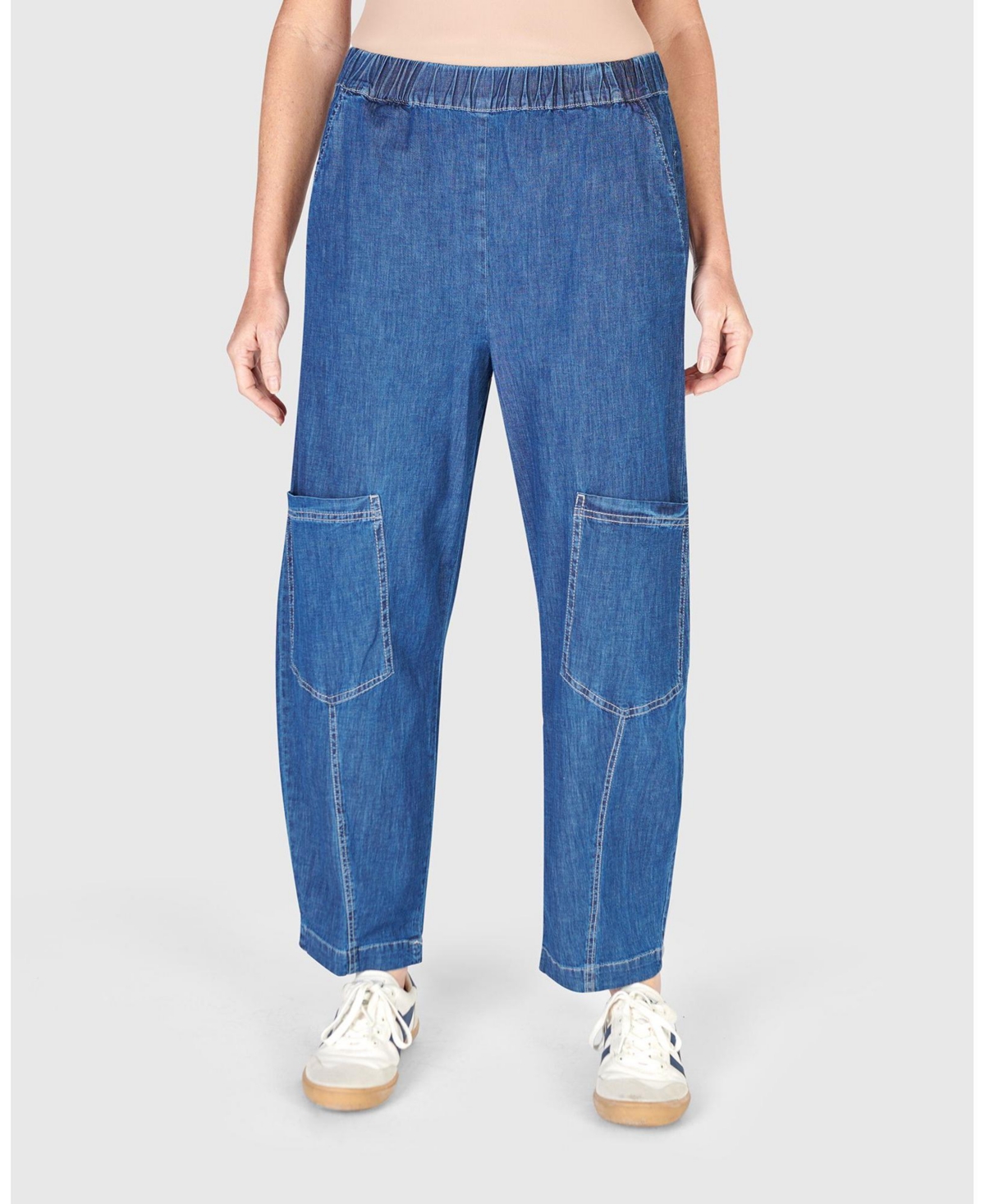 Click here for Alembika Womens Denim Papaya Relaxed Pants - Denim prices