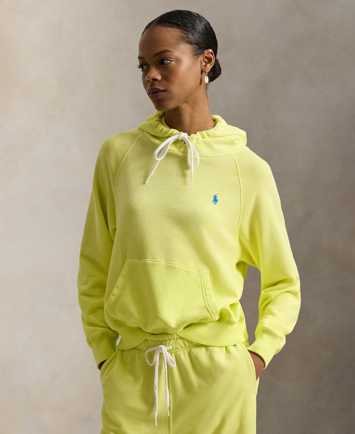 Click here for Polo Ralph Lauren Womens Shrunken Fit Hoodie - Bla... prices