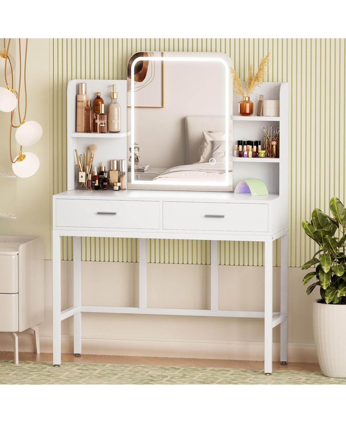 Click here for Aheaplus Makeup Vanity with Mirror and Lights  Van... prices