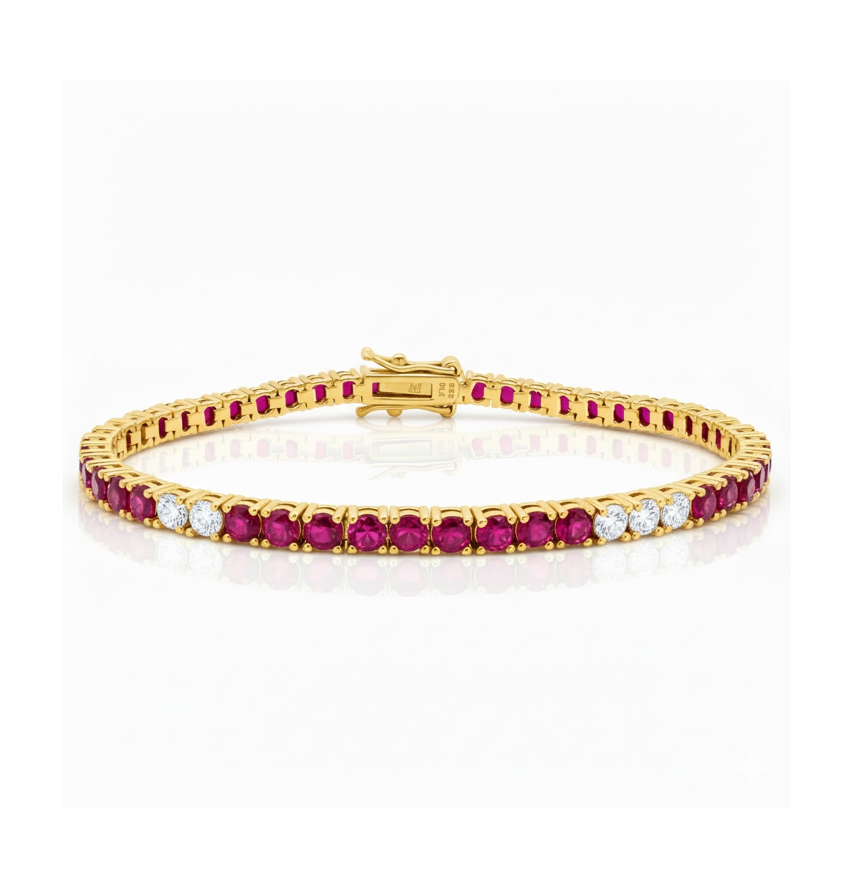 Click here for Etoielle Tennis Bracelet with Alternating Created... prices