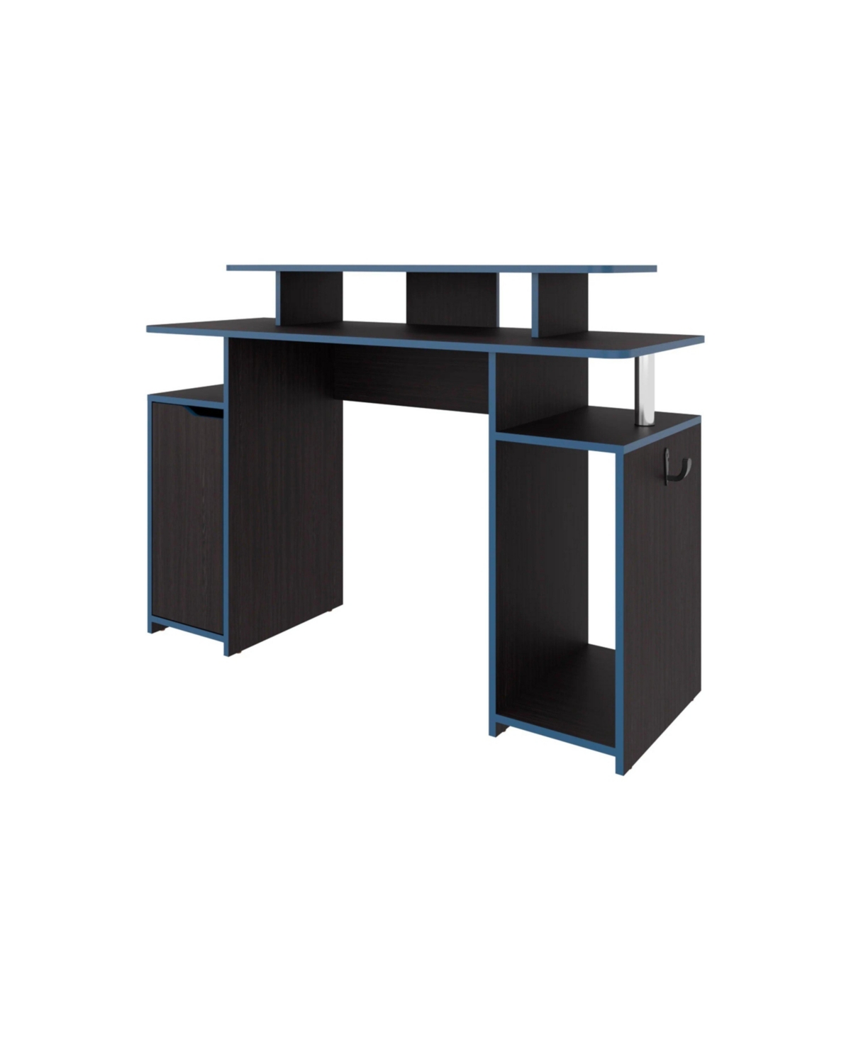 Click here for Flynama Blue Accent Gaming Desk with Elevated Moni... prices