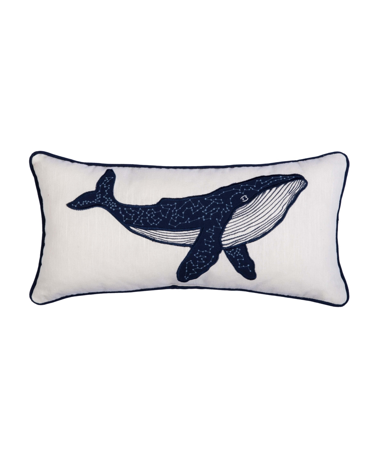 Click here for C&F Home Blue Whale Embroidered Throw Pillow - Blu... prices