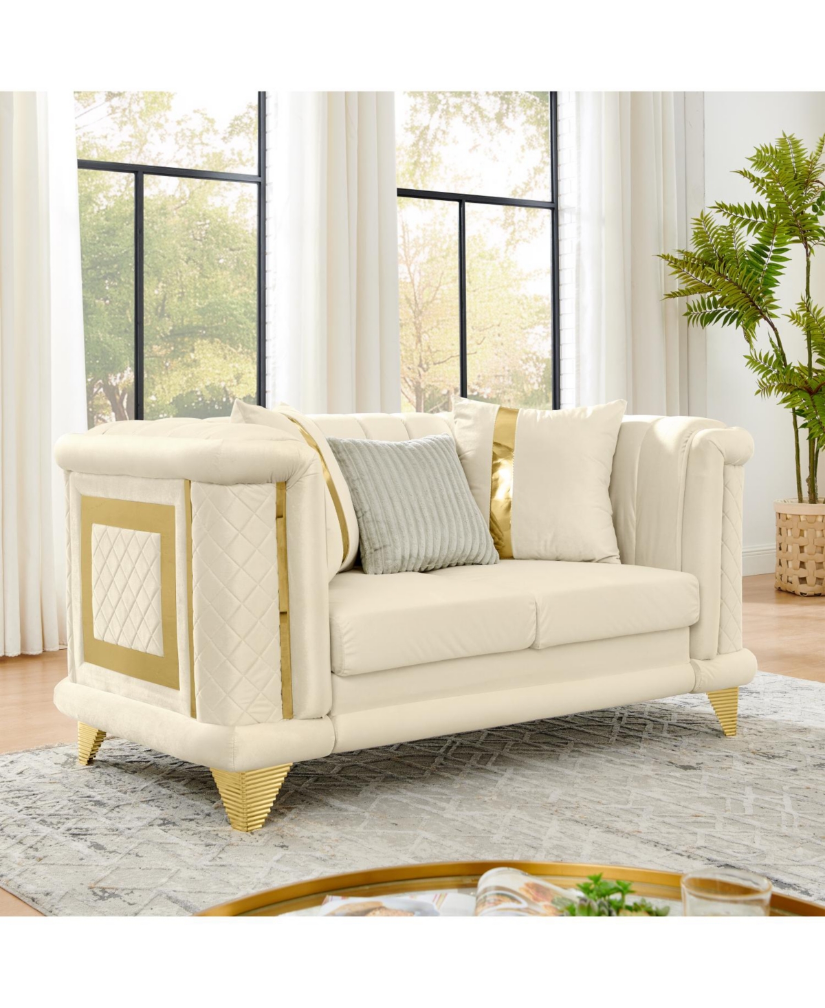 Click here for Streamdale Furniture 69" Velvet Loveseat Sofa... prices