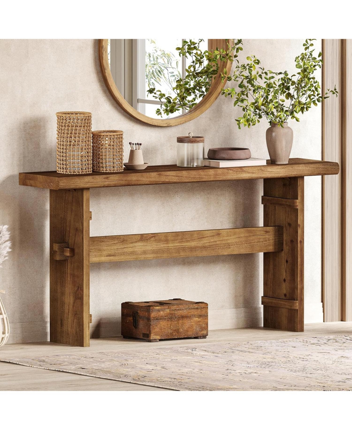 Click here for Tribesigns Solid Wood Console Table for Entryway... prices