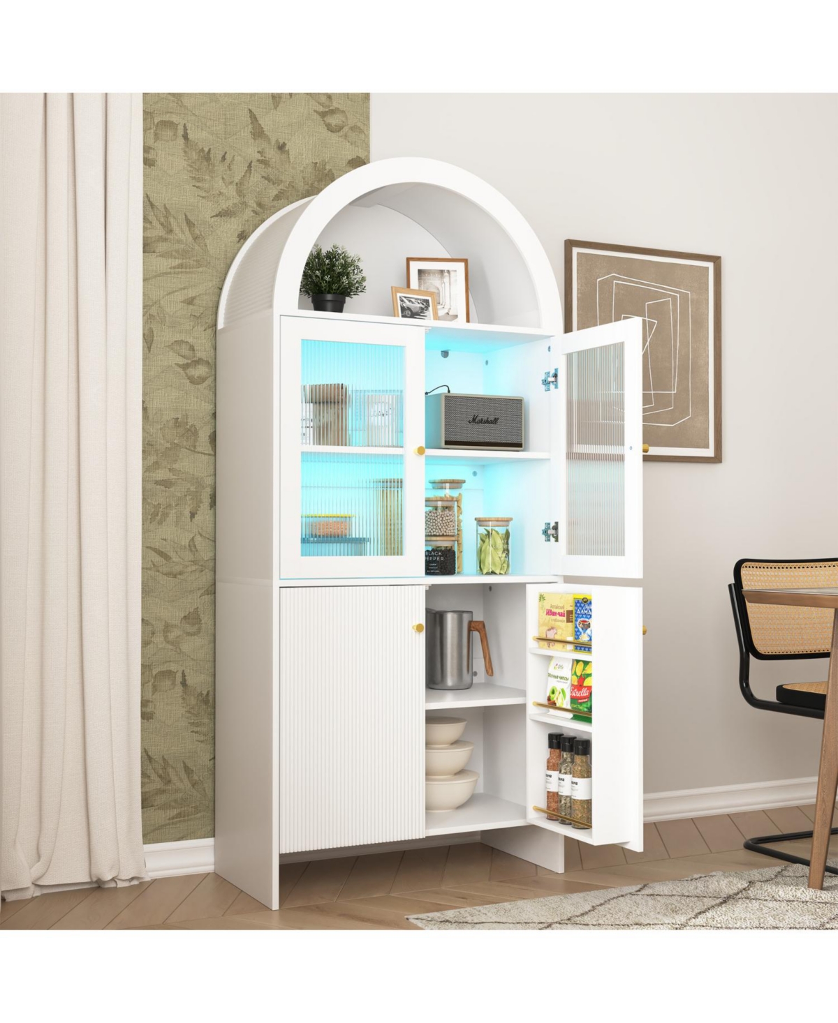 Click here for Streamdale Tech-Inspired Dome Cabinet- Snack Stora... prices