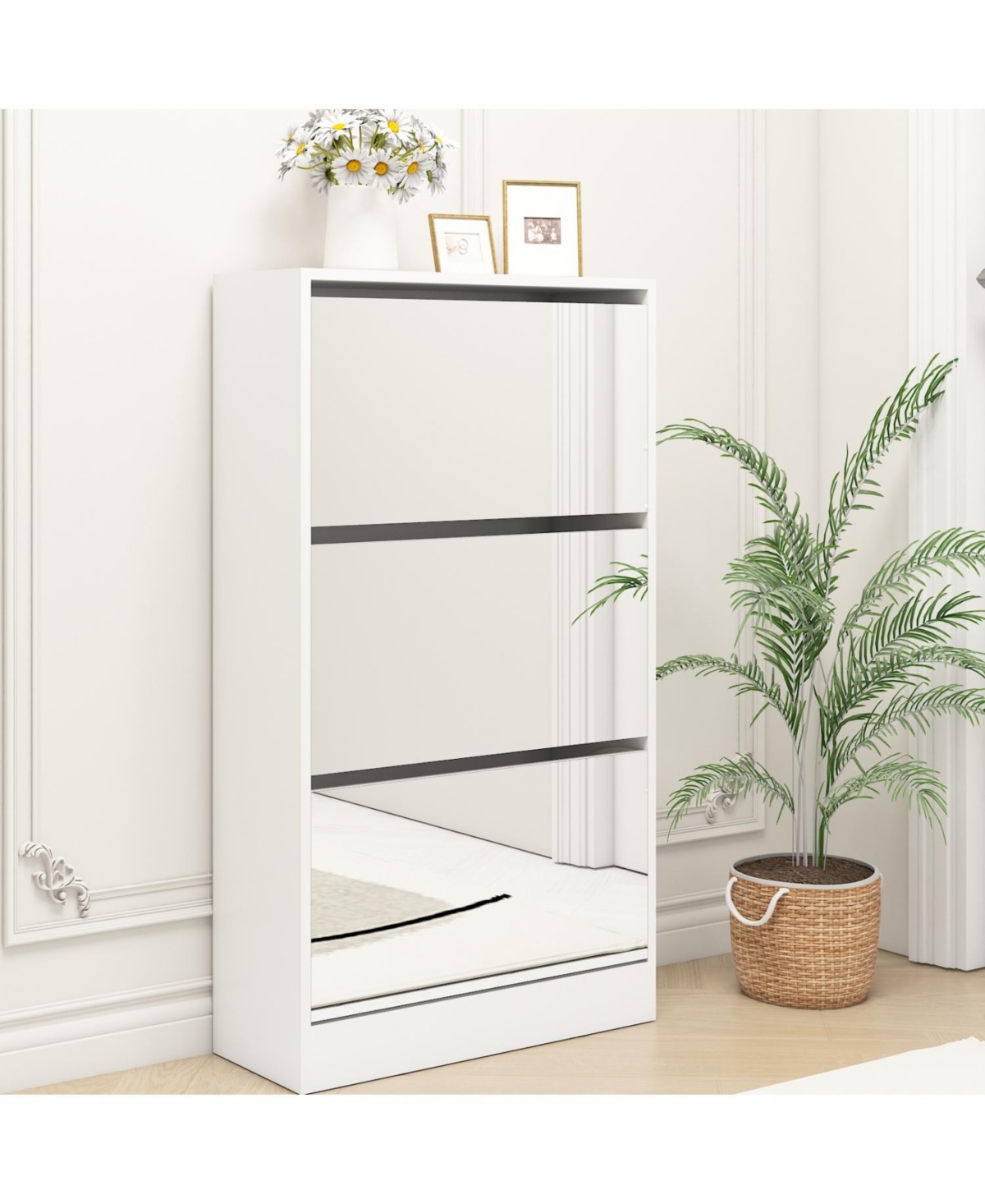 Click here for Streamdale Furniture 3-Tier Wood Shoe Cabinet with... prices