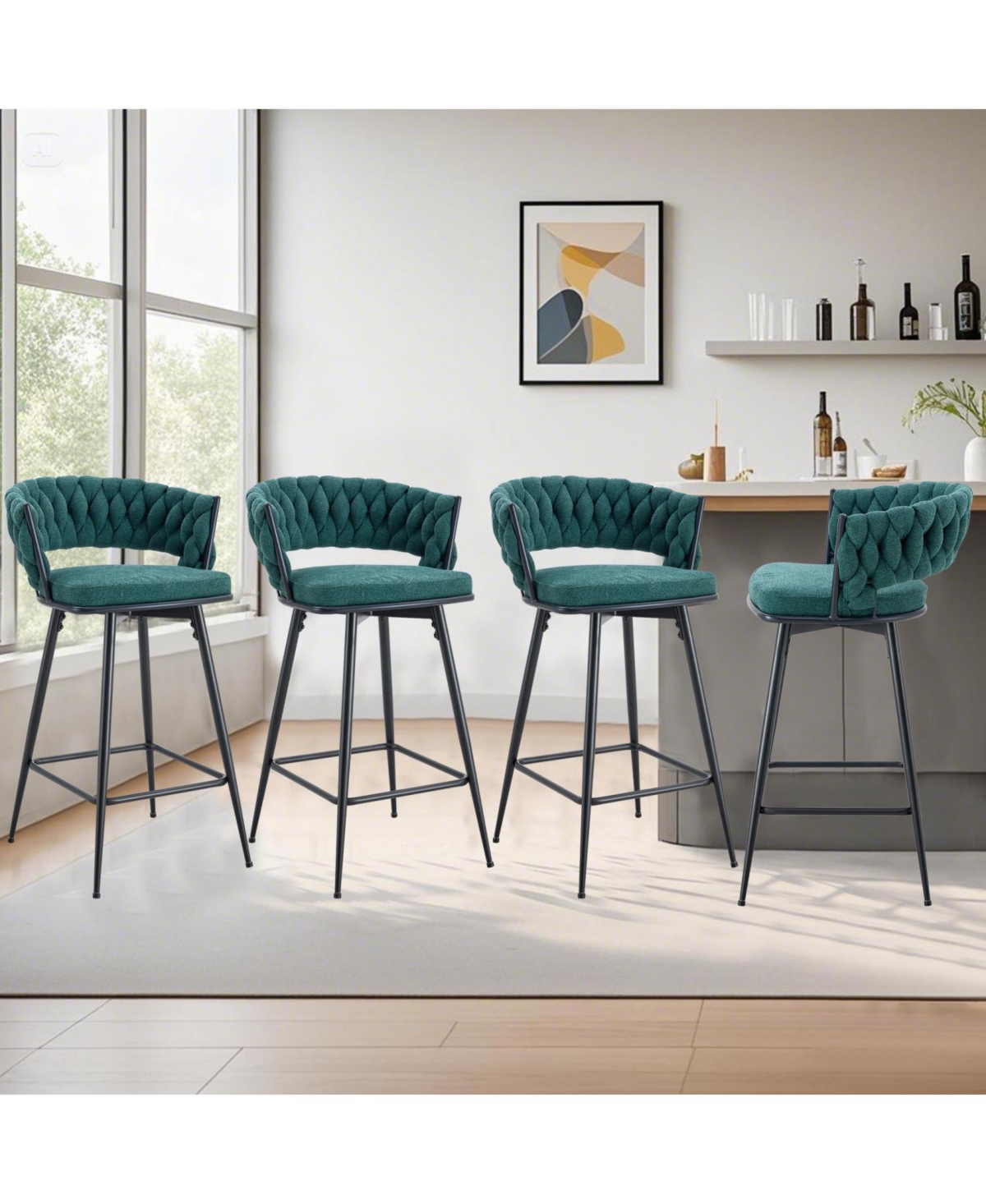 Click here for Streamdale Furniture Retro Green Rotating Bar Stoo... prices