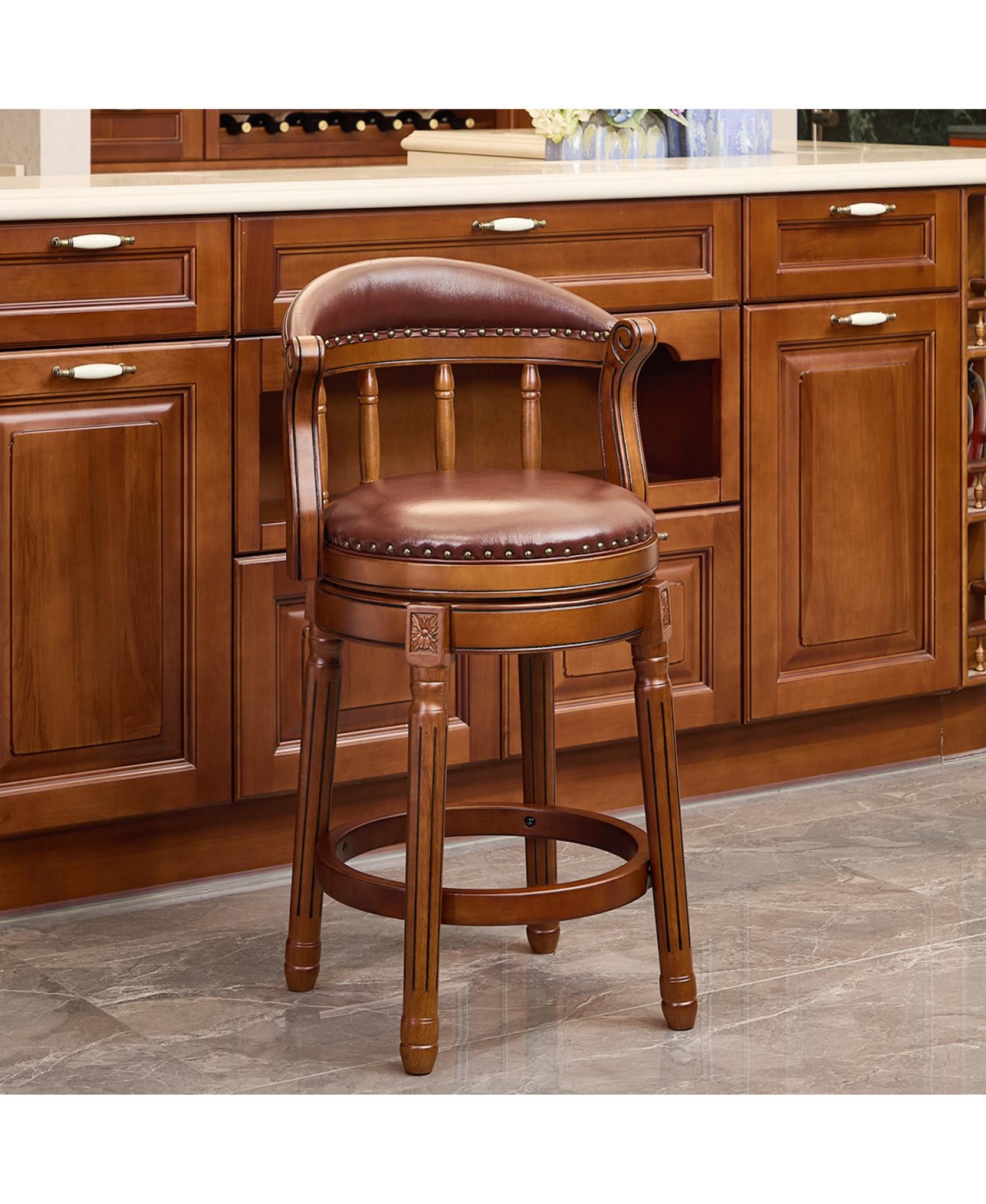 Click here for Streamdale Furniture Leather Swivel Bar Stool  26.... prices