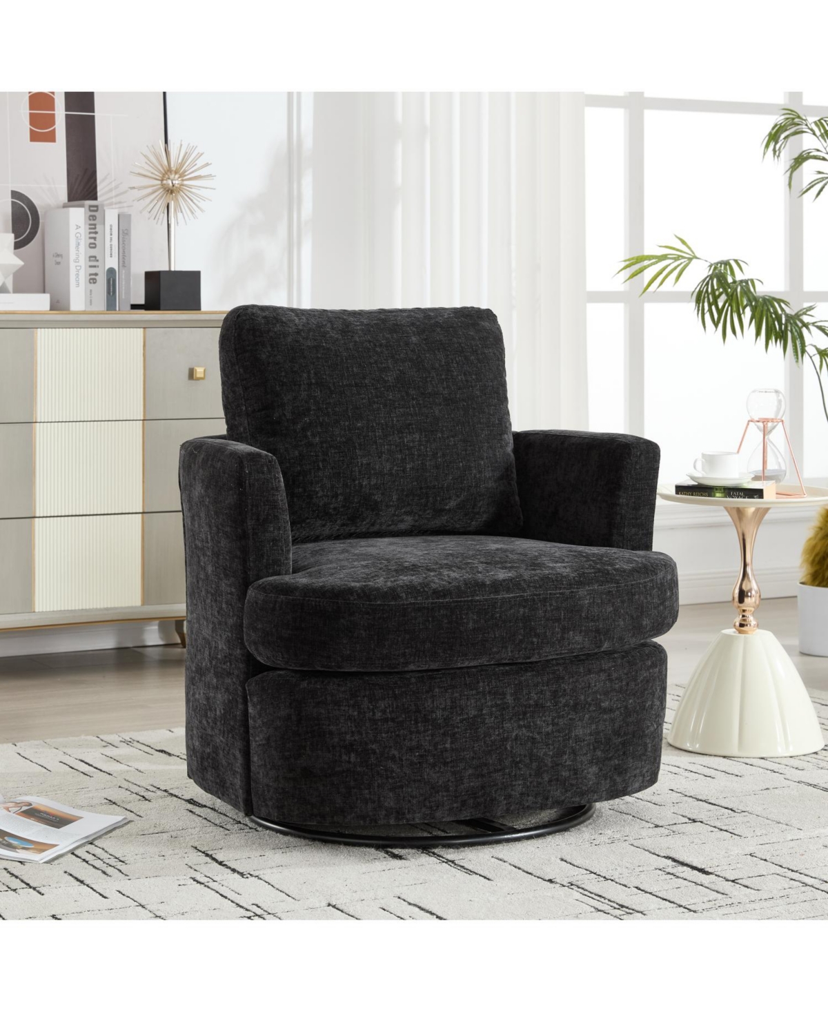 Click here for Streamdale Furniture 360 Swivel Chenille Chair- Co... prices