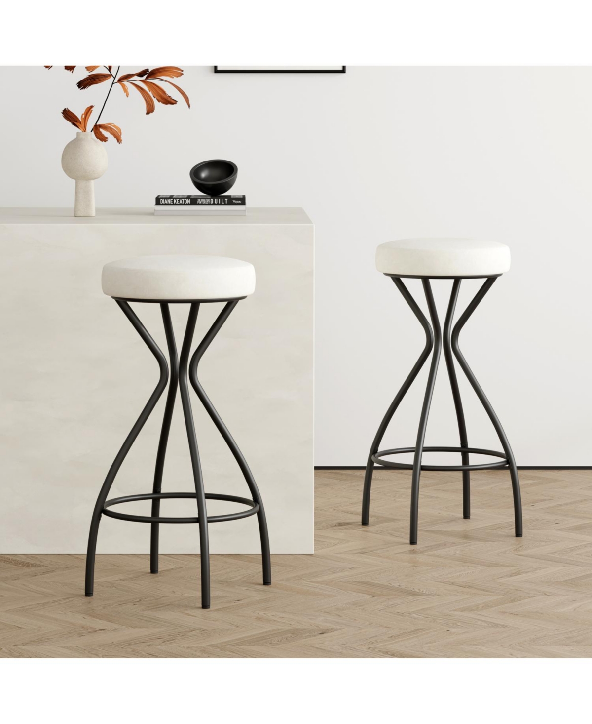 Click here for Streamdale Furniture Backless Bar Stools Set of 2... prices
