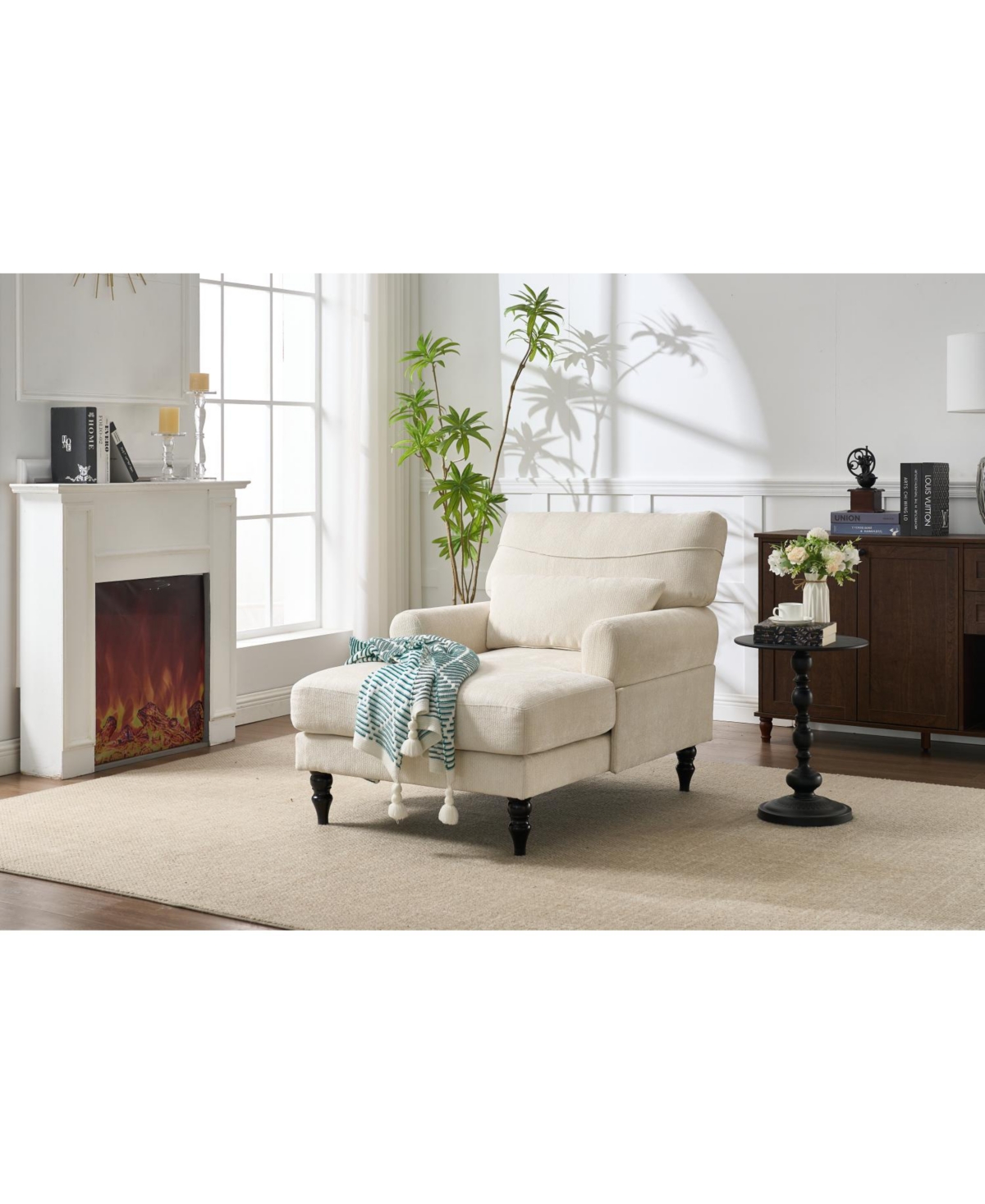 Click here for Streamdale Furniture Modern White Chaise Lounge So... prices