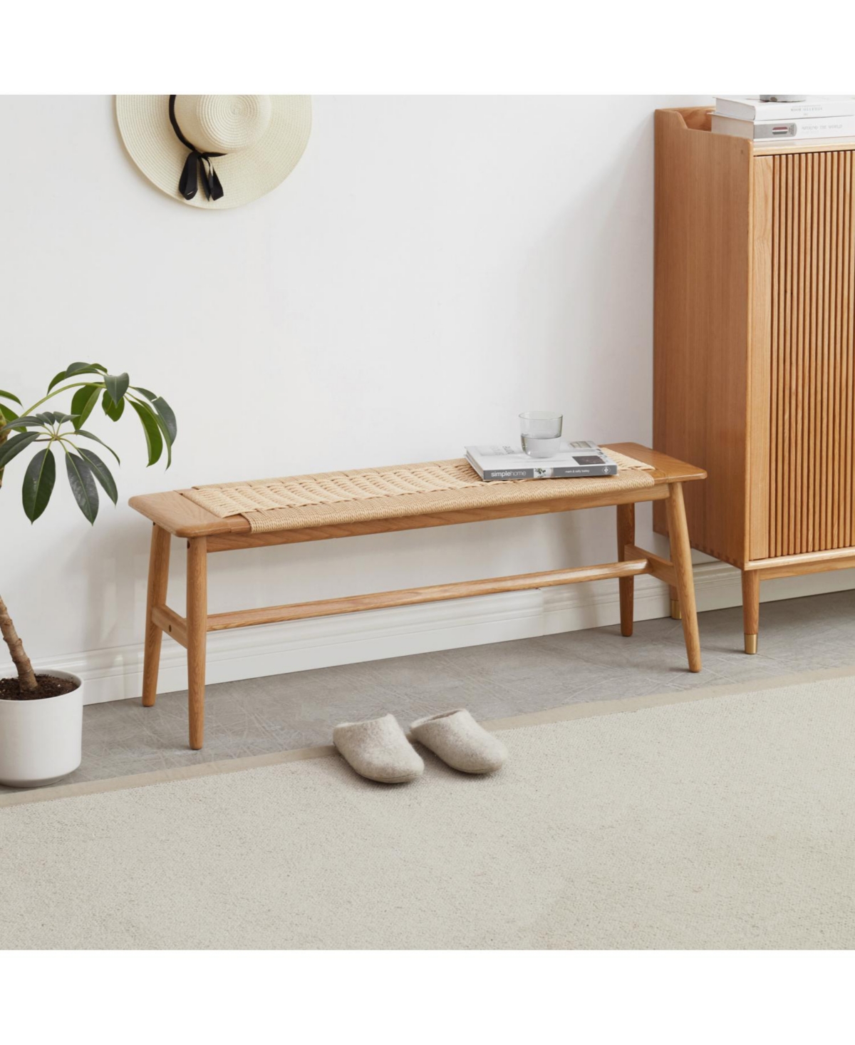 Click here for Streamdale Furniture Woven Oak Bench - Oak prices