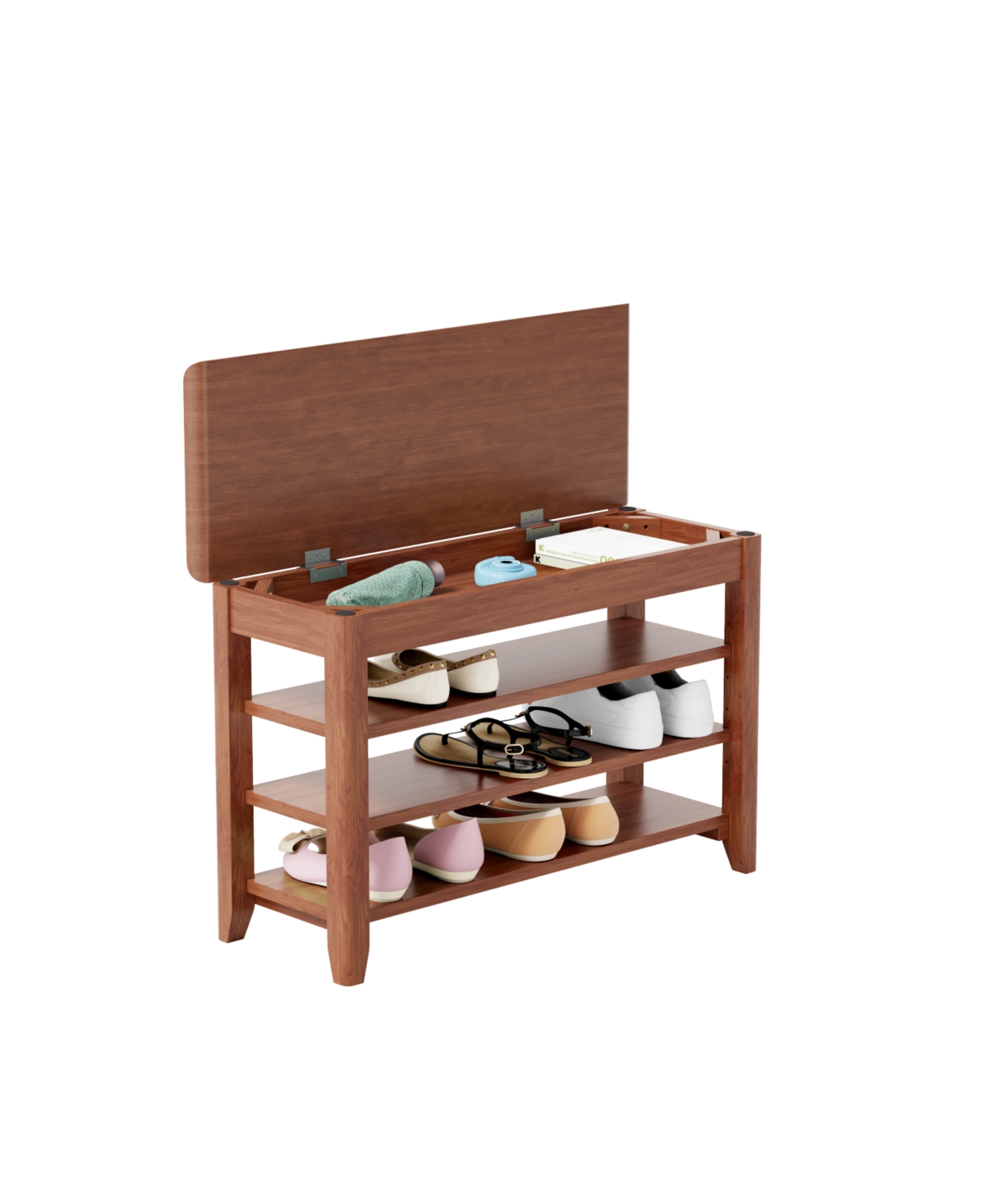 Click here for Streamdale Furniture Solid Wood Shoe Rack Bench -... prices