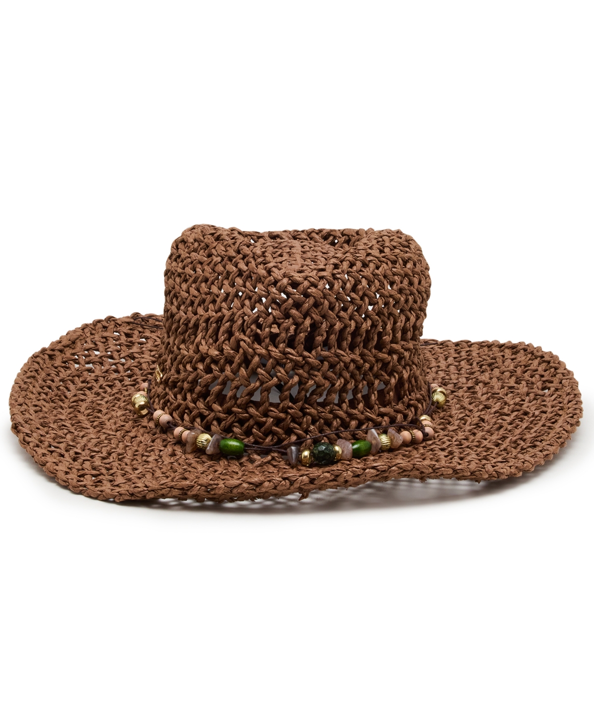 Click here for Steve Madden Beaded Trim Classic Western Hat - Cho... prices