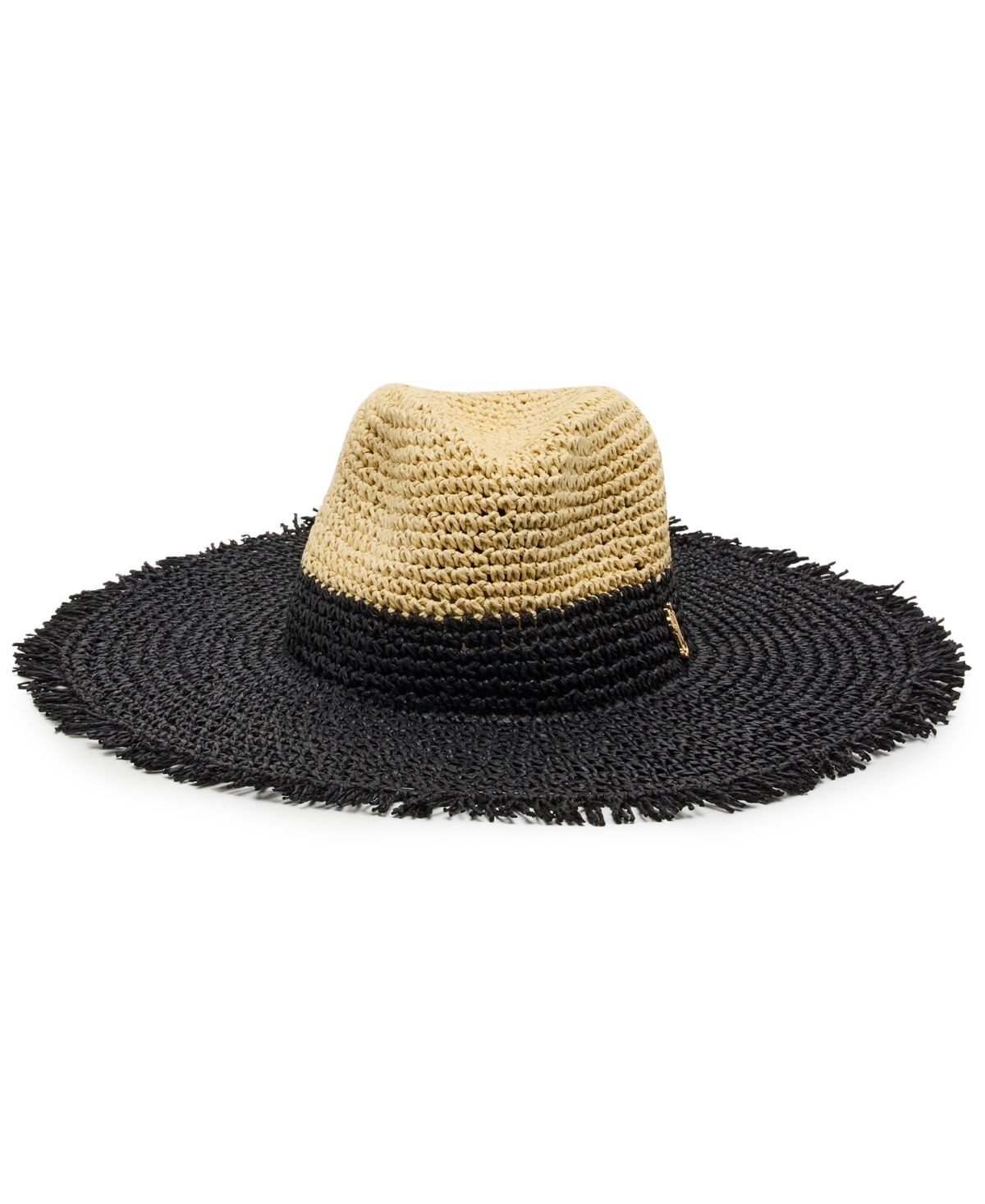 Click here for Steve Madden Split Decision Crochet Panama Hat - B... prices