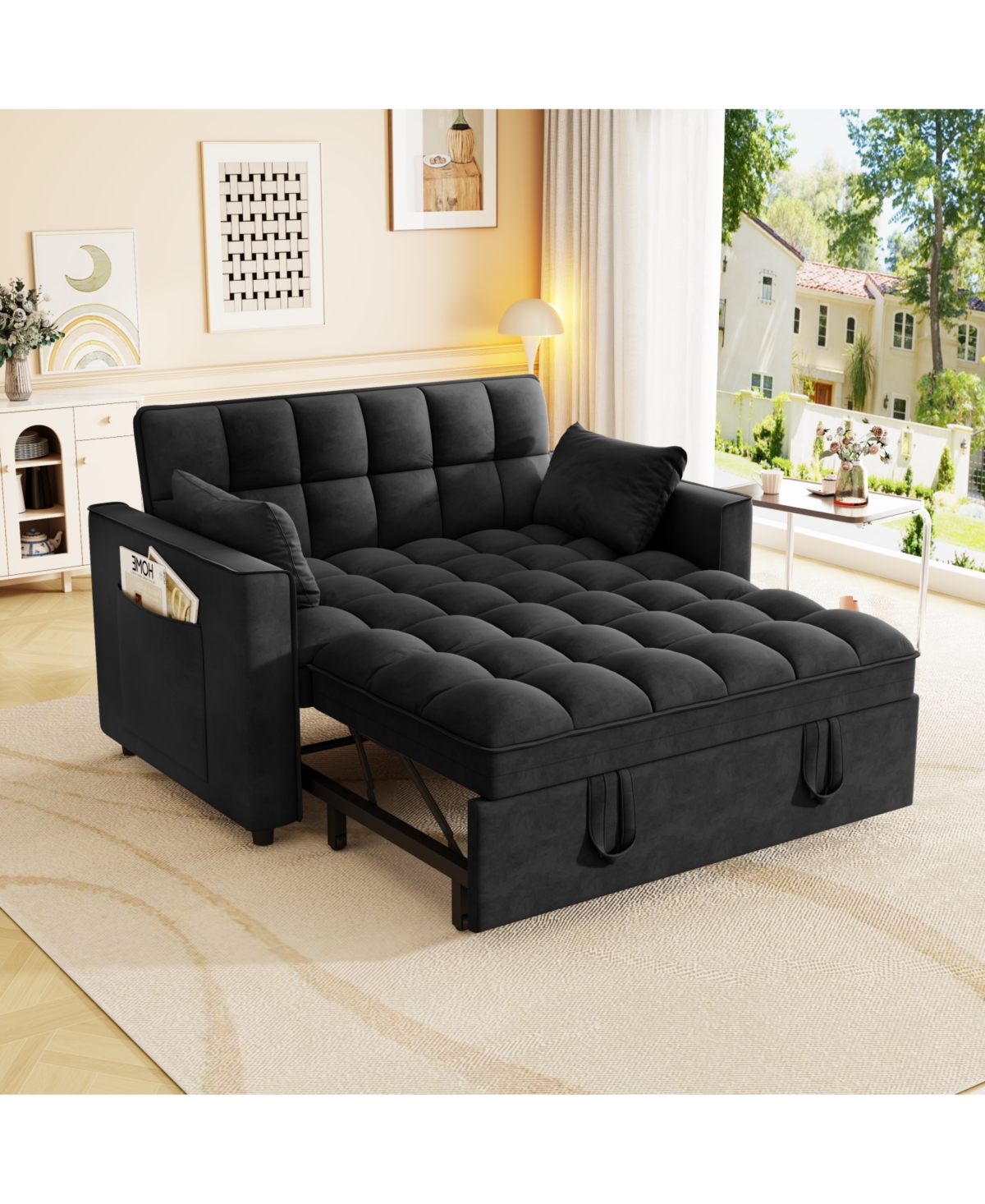 Click here for Streamdale Furniture Velvet Sleeper Sofa Couch Pul... prices