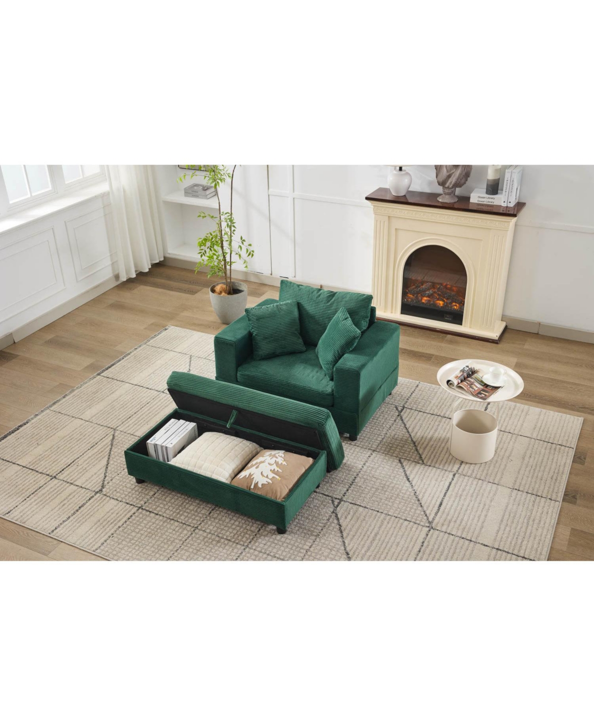 Click here for Streamdale Furniture Chaise Lounge with Storage Ot... prices