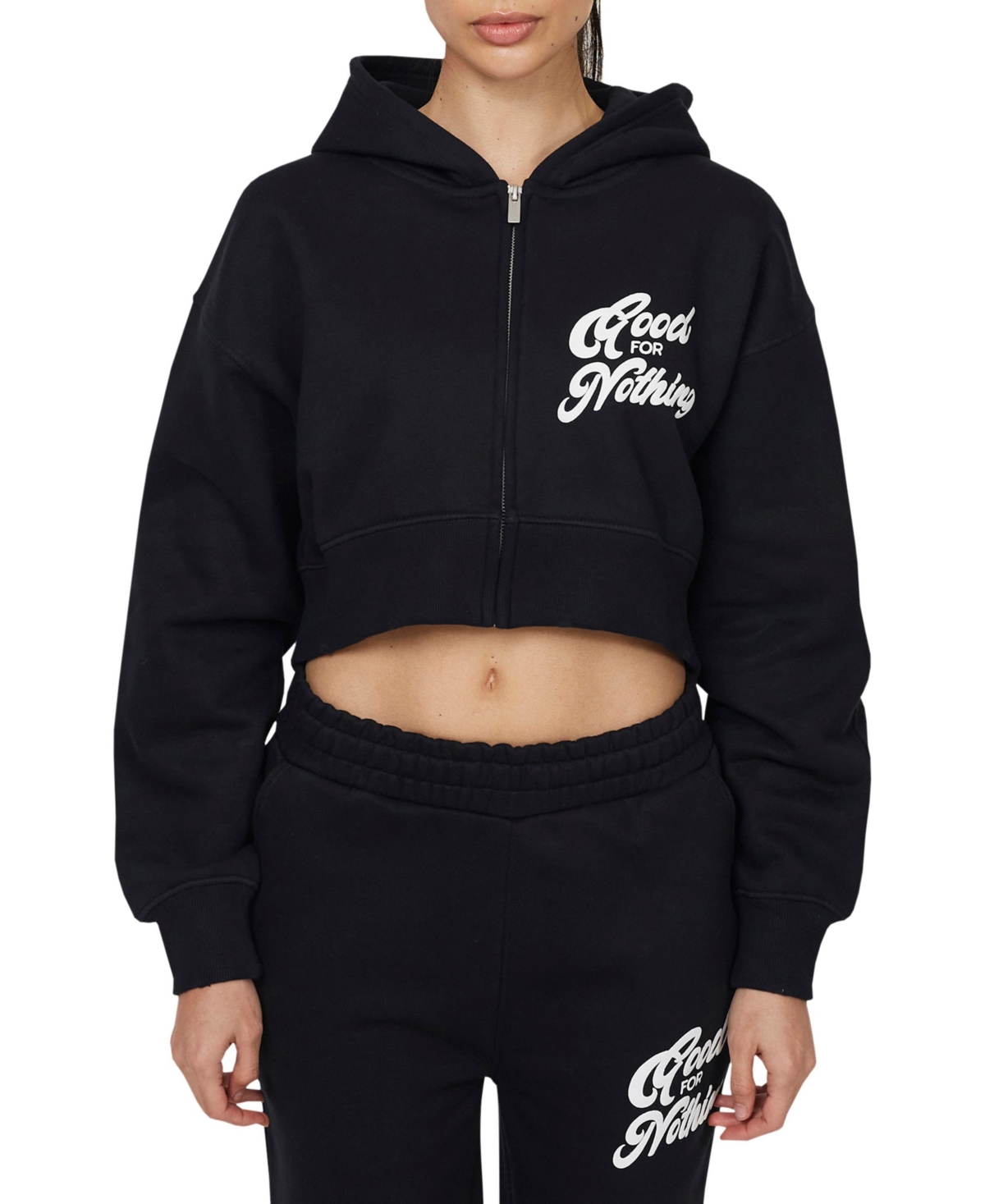 Click here for Good For Nothing Womens Funk Relaxed Crop Zip Hood... prices