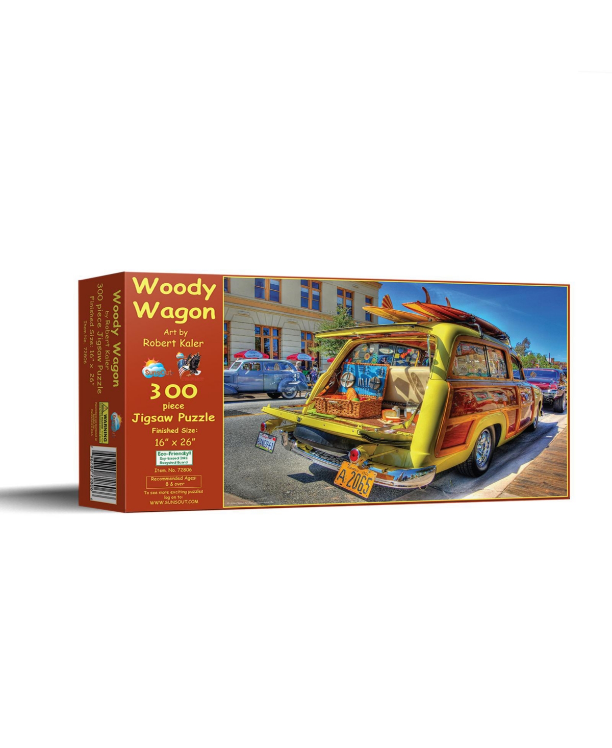 Click here for SunsOut Woody Wagon 300 piece Jigsaw Puzzle for Ad... prices