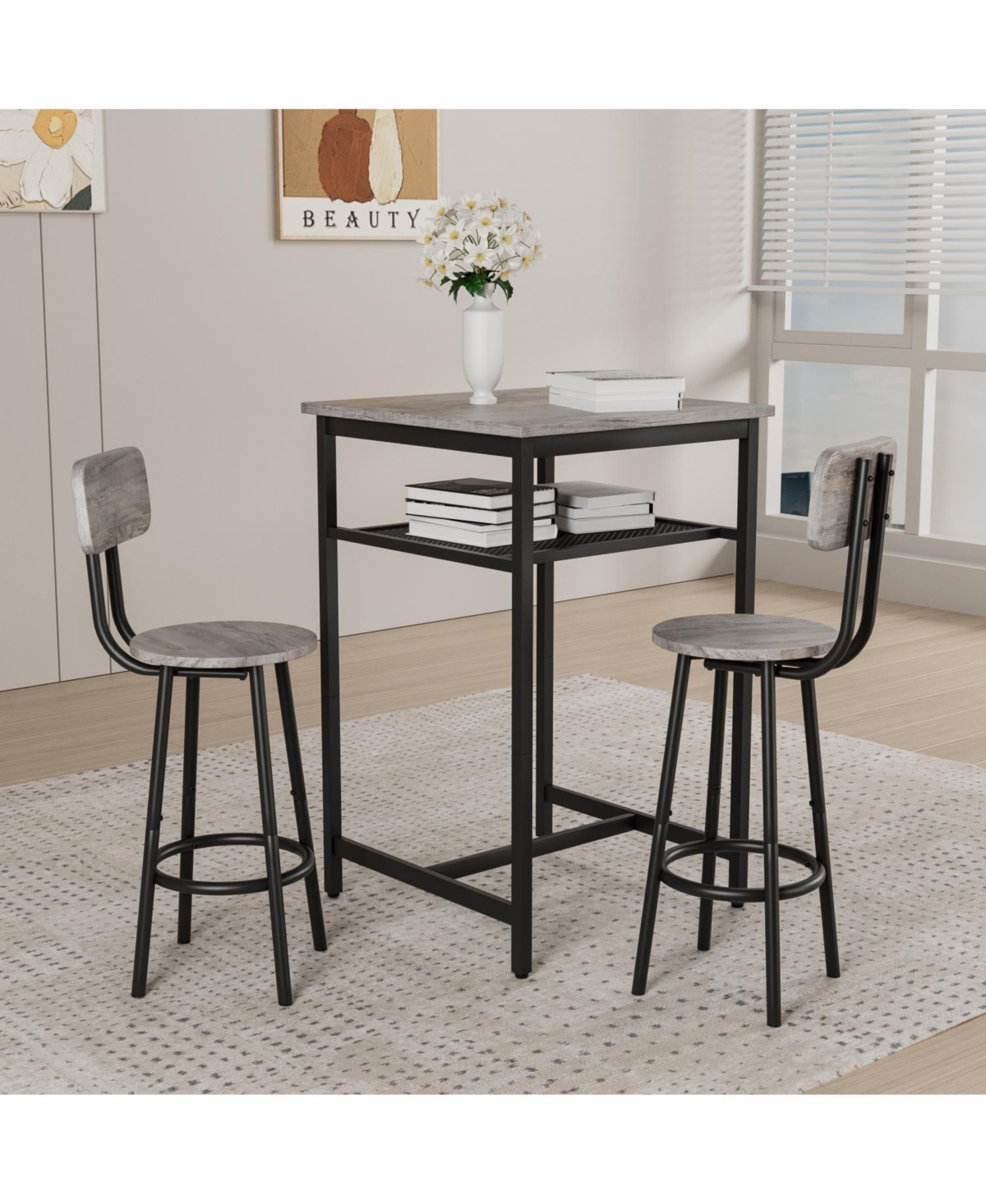 Click here for Streamdale Furniture Bar table  equipped with 2 ba... prices