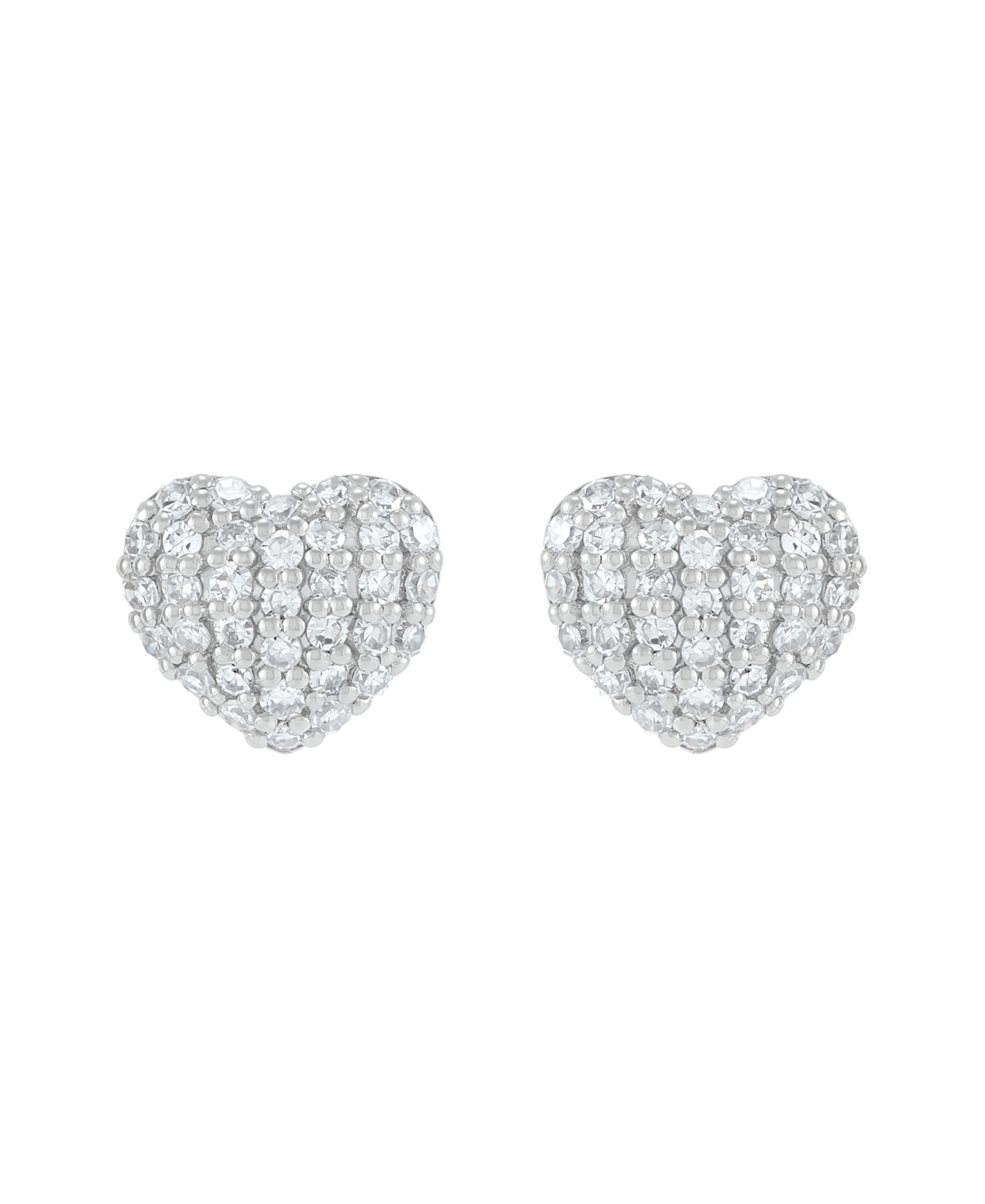 Click here for Macys Diamond Heart Stud Earrings (1/2 ct. t.w.) i... prices