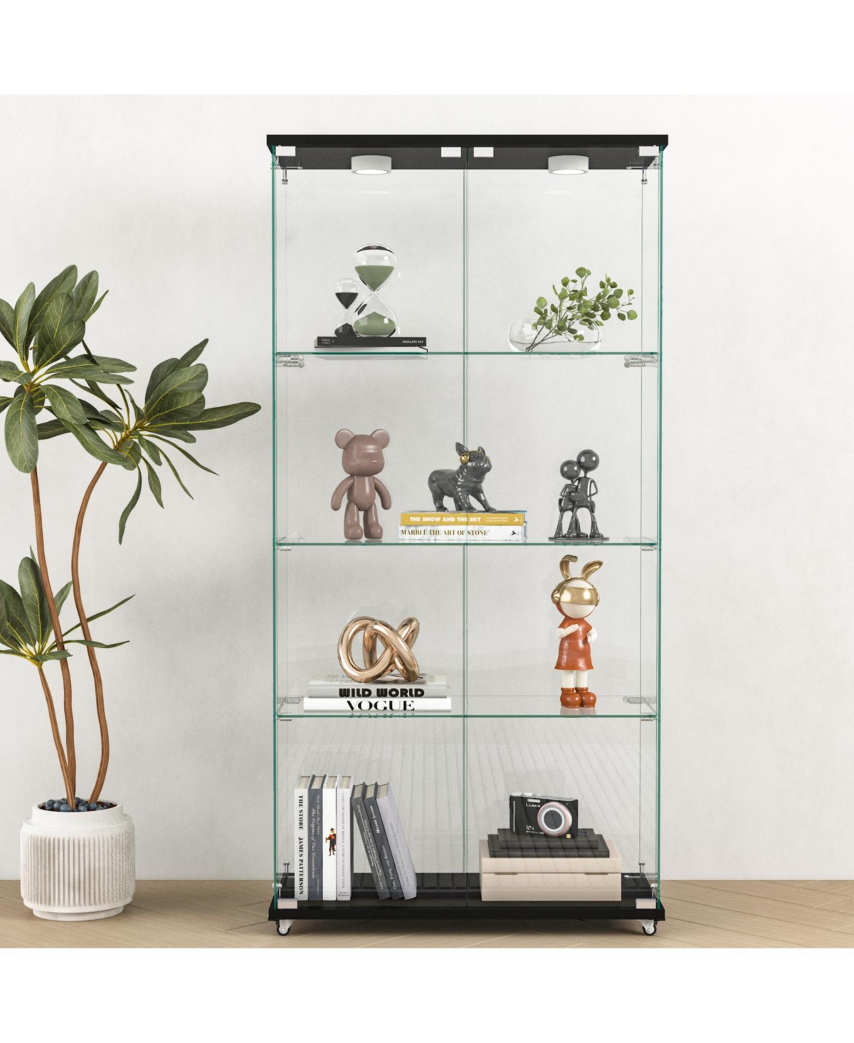 Click here for Streamdale Furniture Led Glass Display Cabinet - T... prices