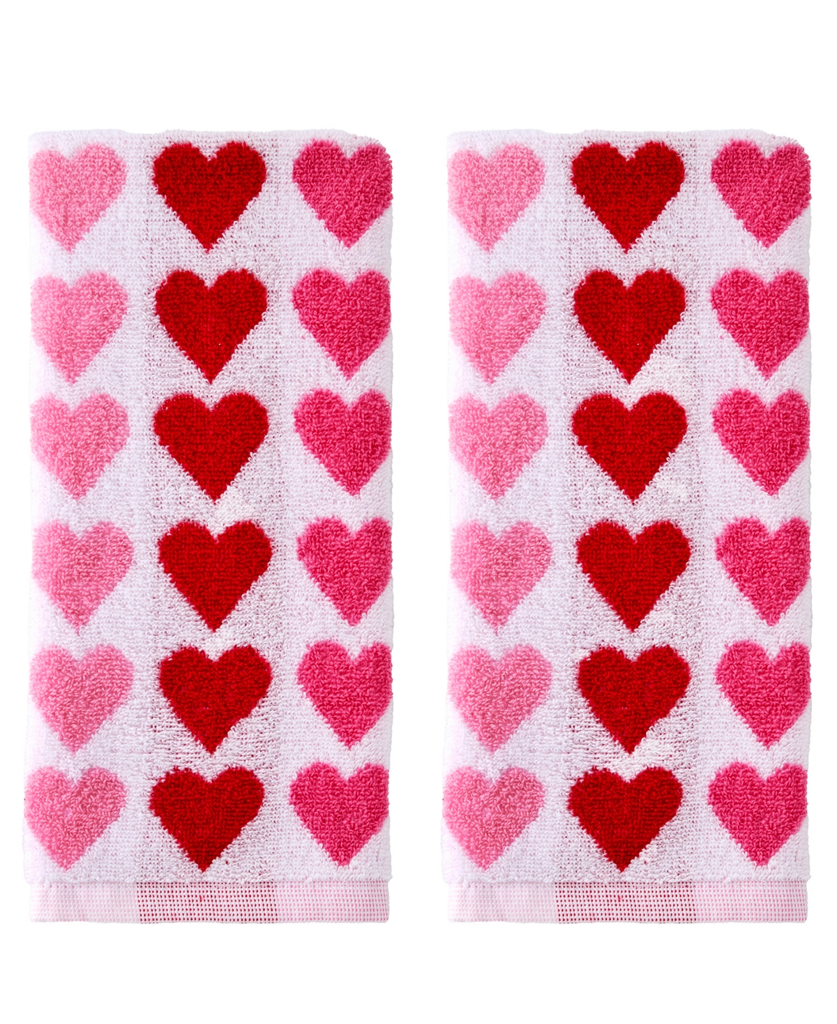 Click here for Skl Home Tonal Hearts Jacquard Hand Towel  Set of... prices
