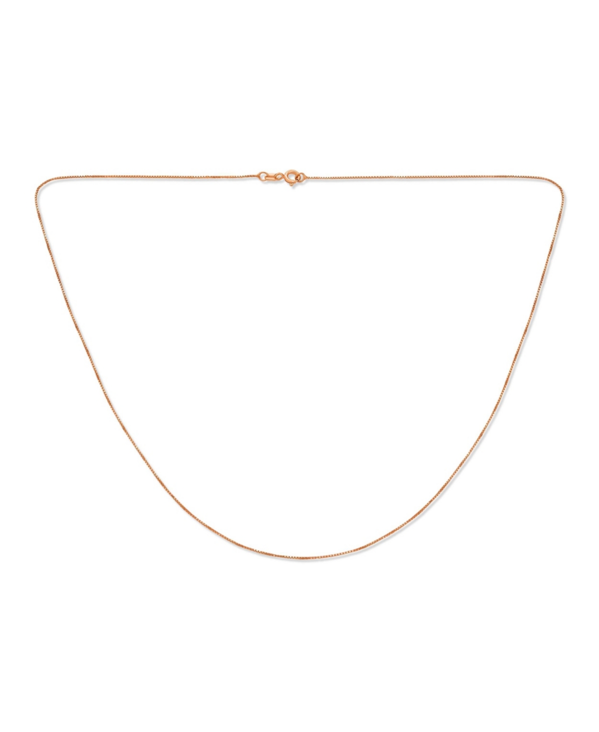 Click here for Bling Jewelry Plain Simple 0.8MM Thin Box Chain Ne... prices