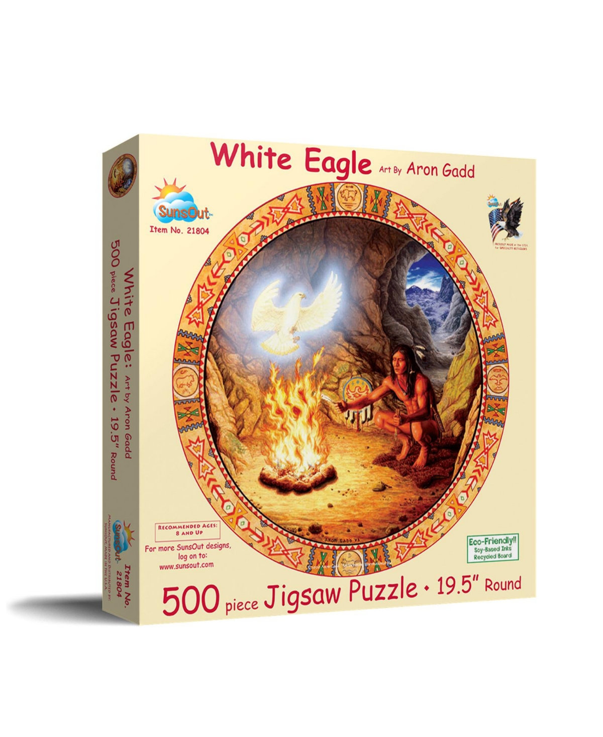 Click here for SunsOut White Eagle 500 piece Jigsaw Puzzle for Ad... prices