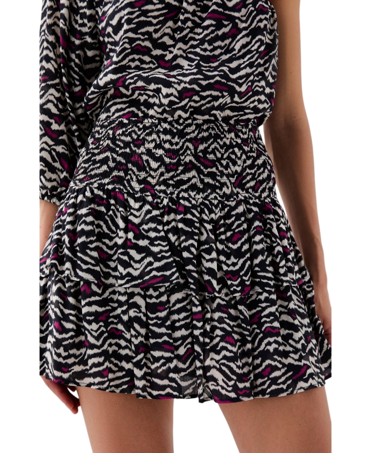 Click here for Scalpers Womens Ruffle Mini Skirt - Black prices